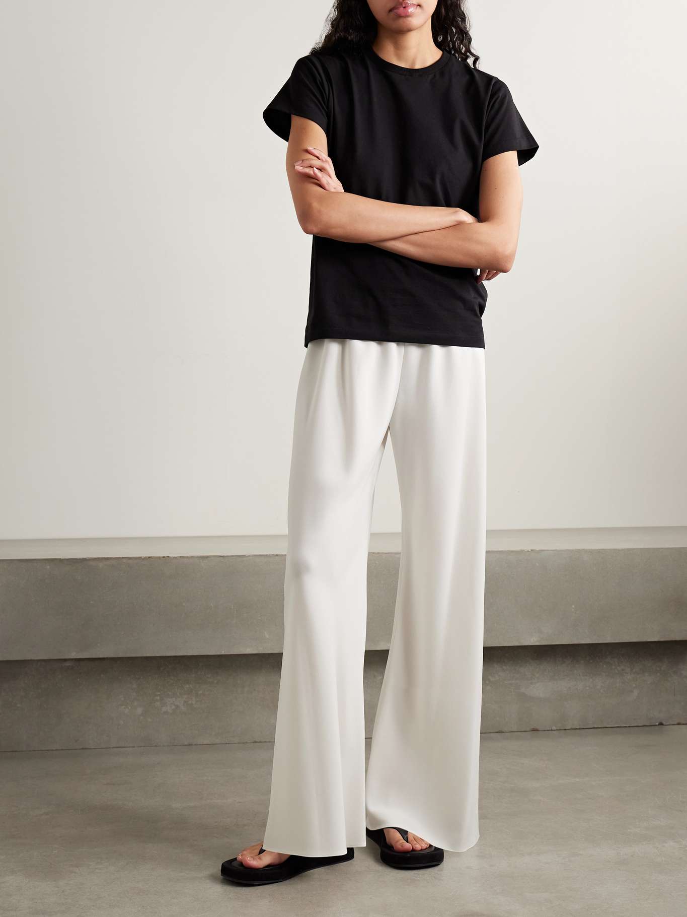 THE ROW Gala jersey wide-leg pants | NET-A-PORTER