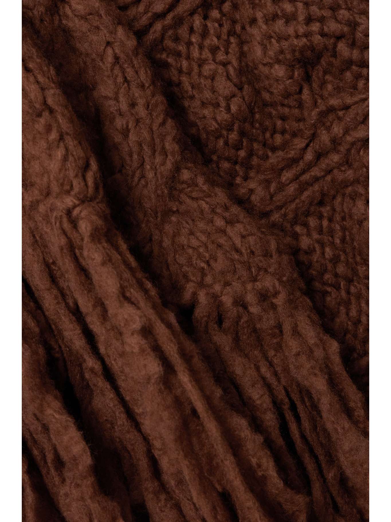 Libby fringed cable-knit cashmere wrap GABRIELA HEARST pour femme | NET-A-PORTER