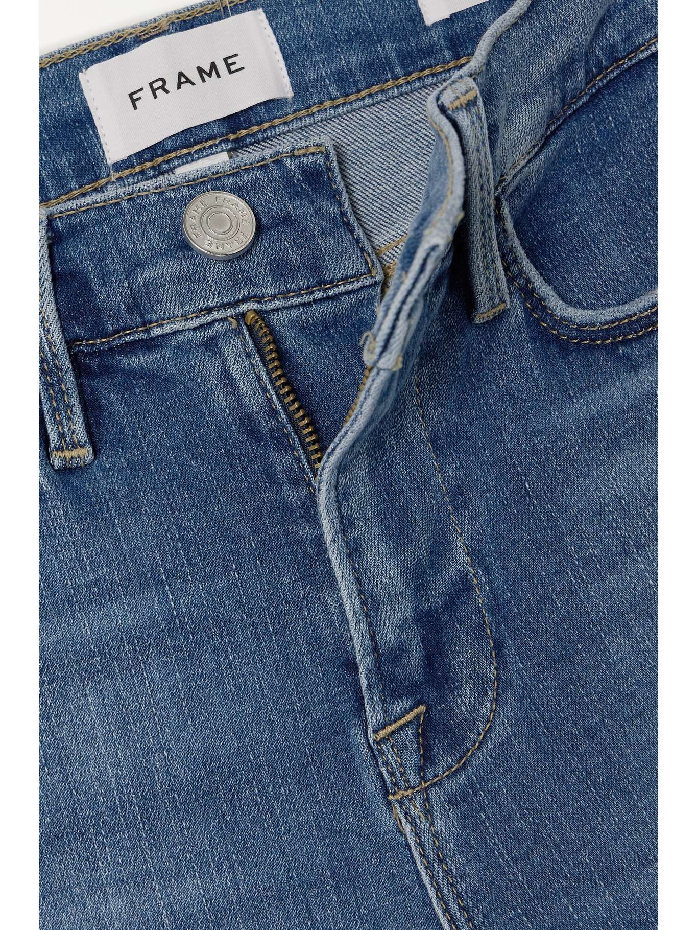 FRAME Le Easy Flare frayed jeans | NET-A-PORTER