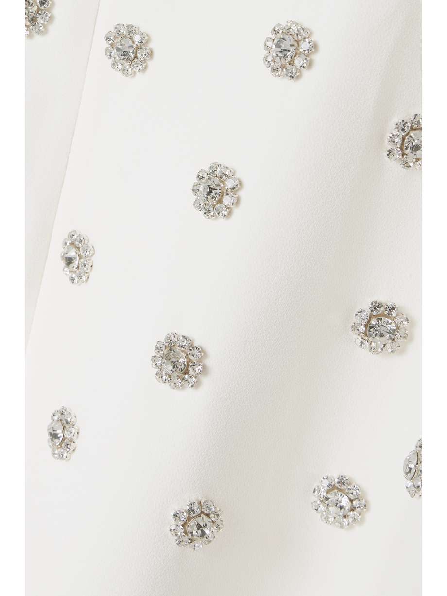 SAFIYAA Manore crystal-embellished crepe cape | NET-A-PORTER