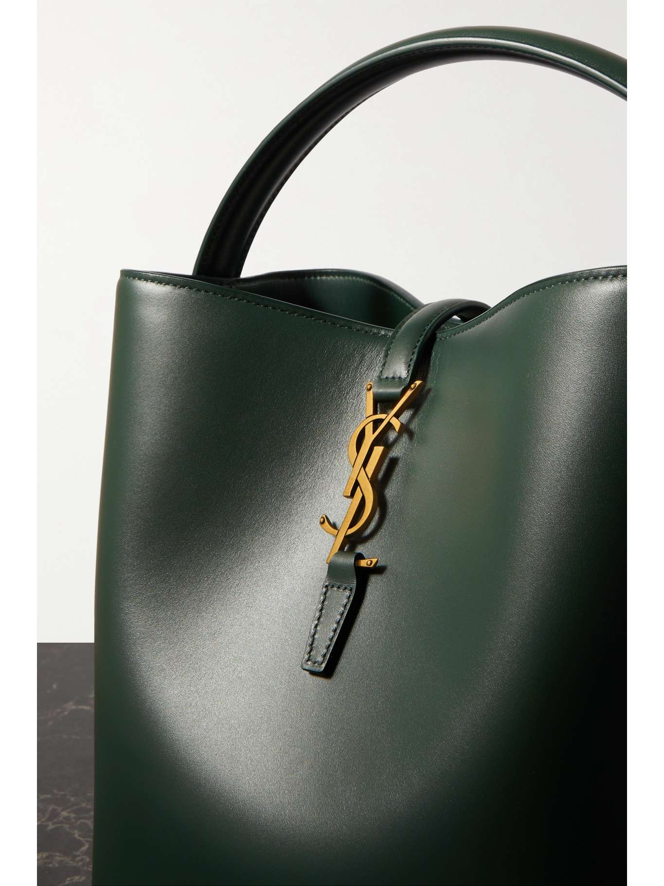 SAINT LAURENT Le 37 leather bucket bag | NET-A-PORTER
