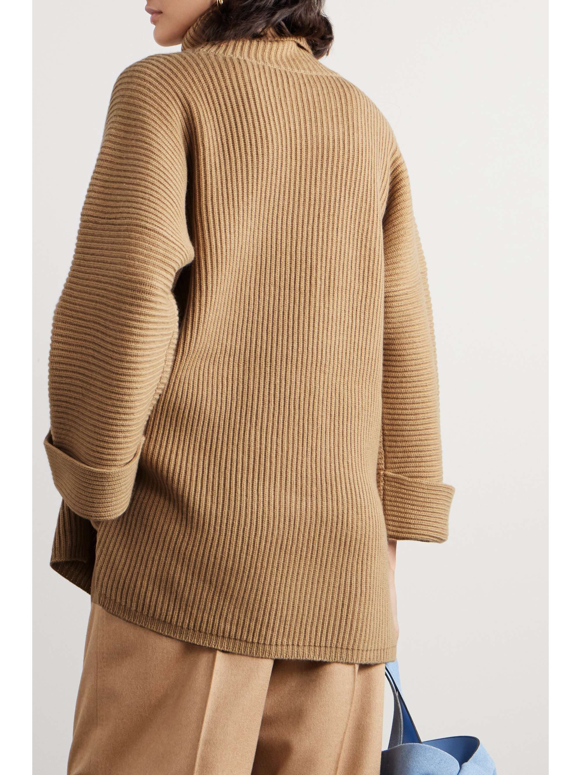 MAX MARA Dula ribbed wool and cashmere-blend turtleneck sweater | NET-A ...
