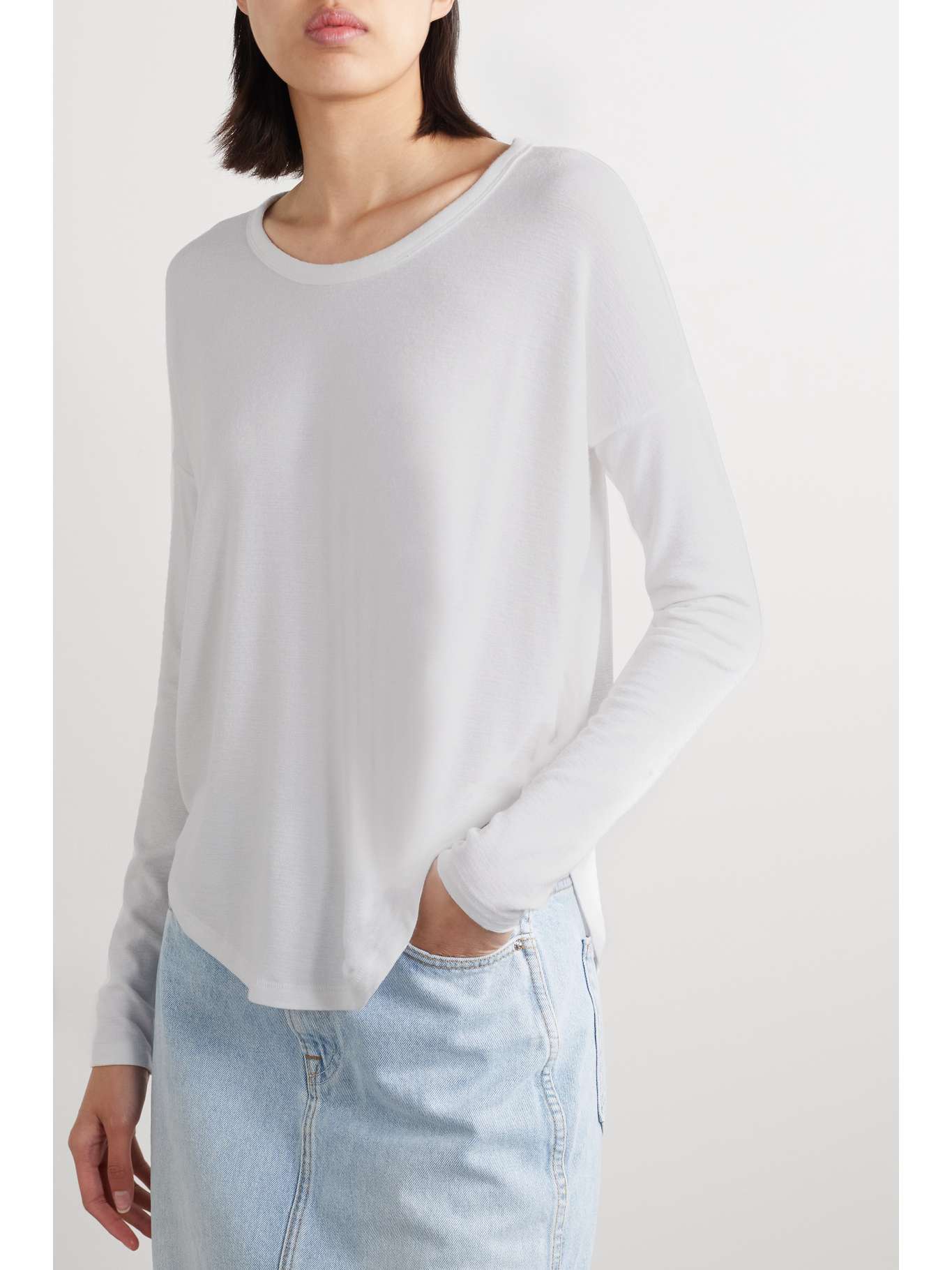 RAG & BONE Hudson stretch-jersey top | NET-A-PORTER