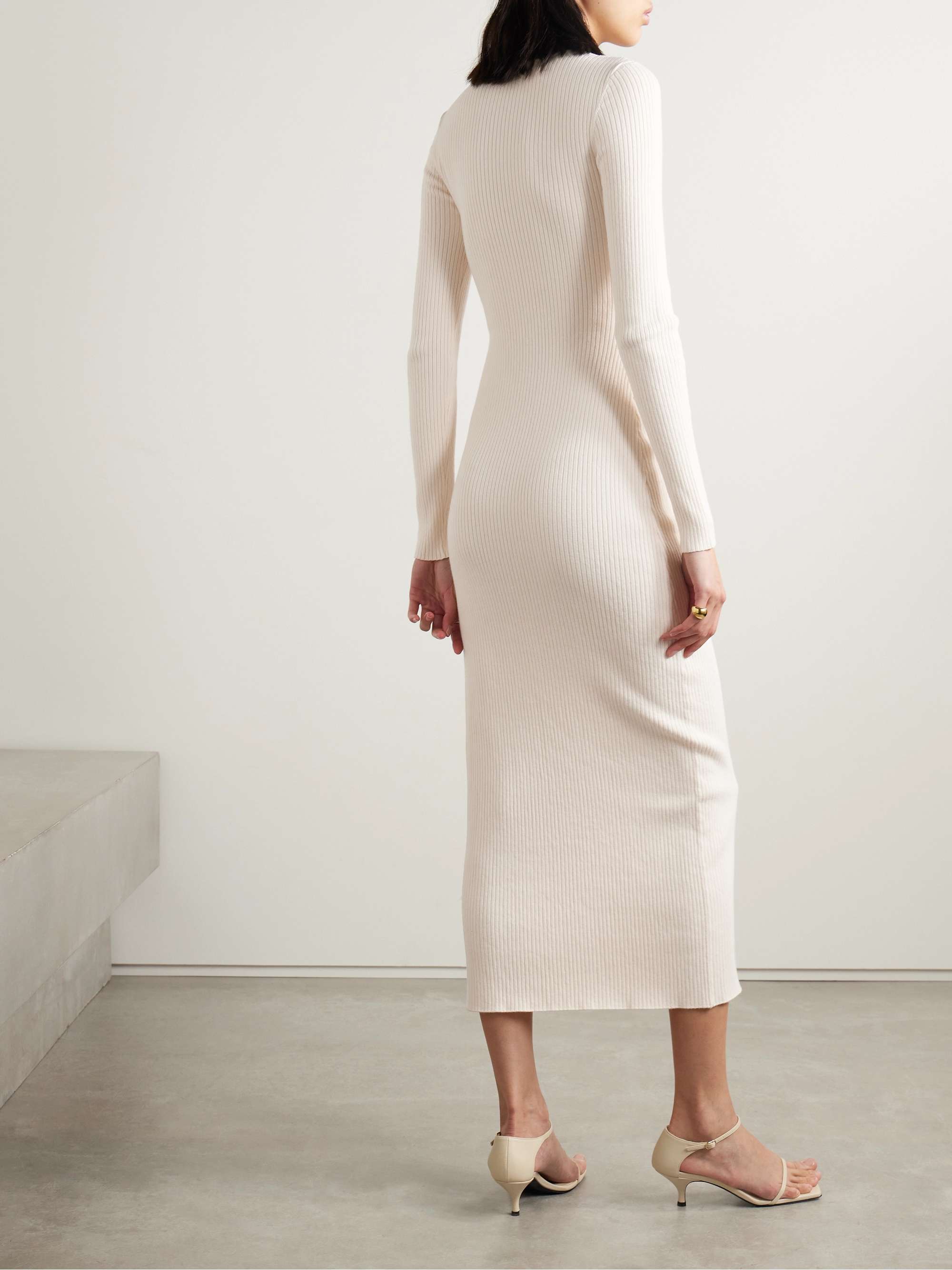 SKIN Priyanka cutout ribbed cotton-blend maxi dress | NET-A-PORTER