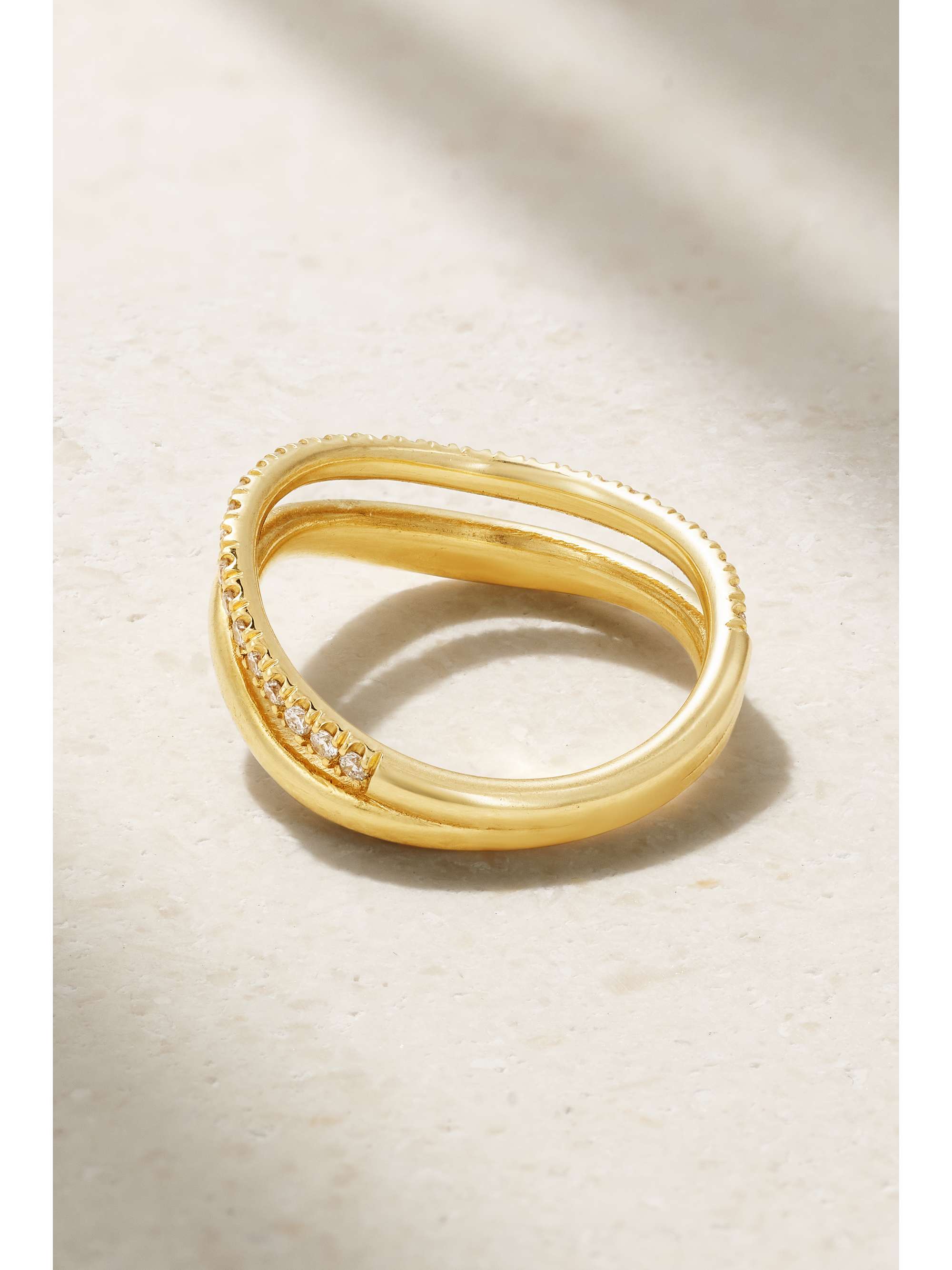 KIMAÏ Bay 18-karat recycled gold laboratory-grown diamond ring | NET-A ...