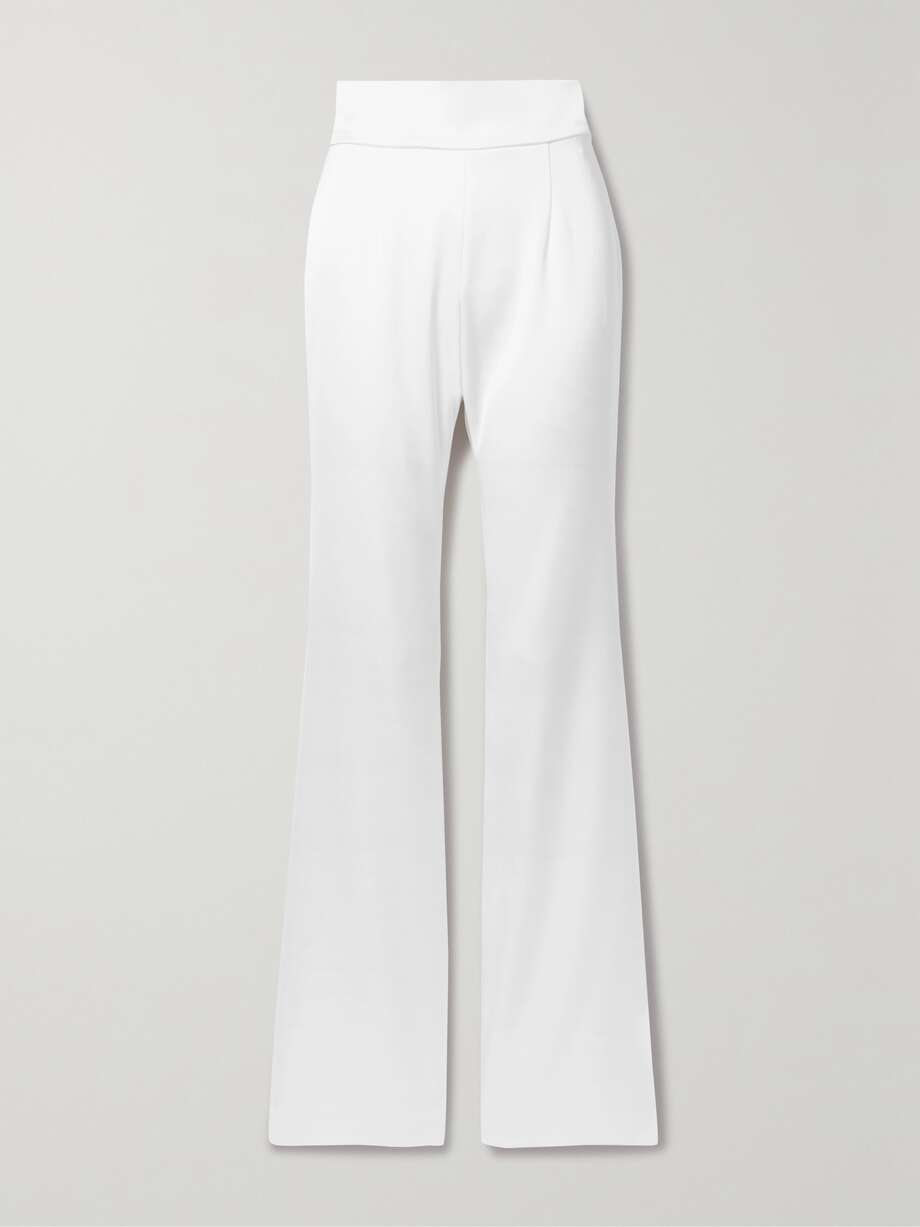 GALVAN Satin flared pants | NET-A-PORTER