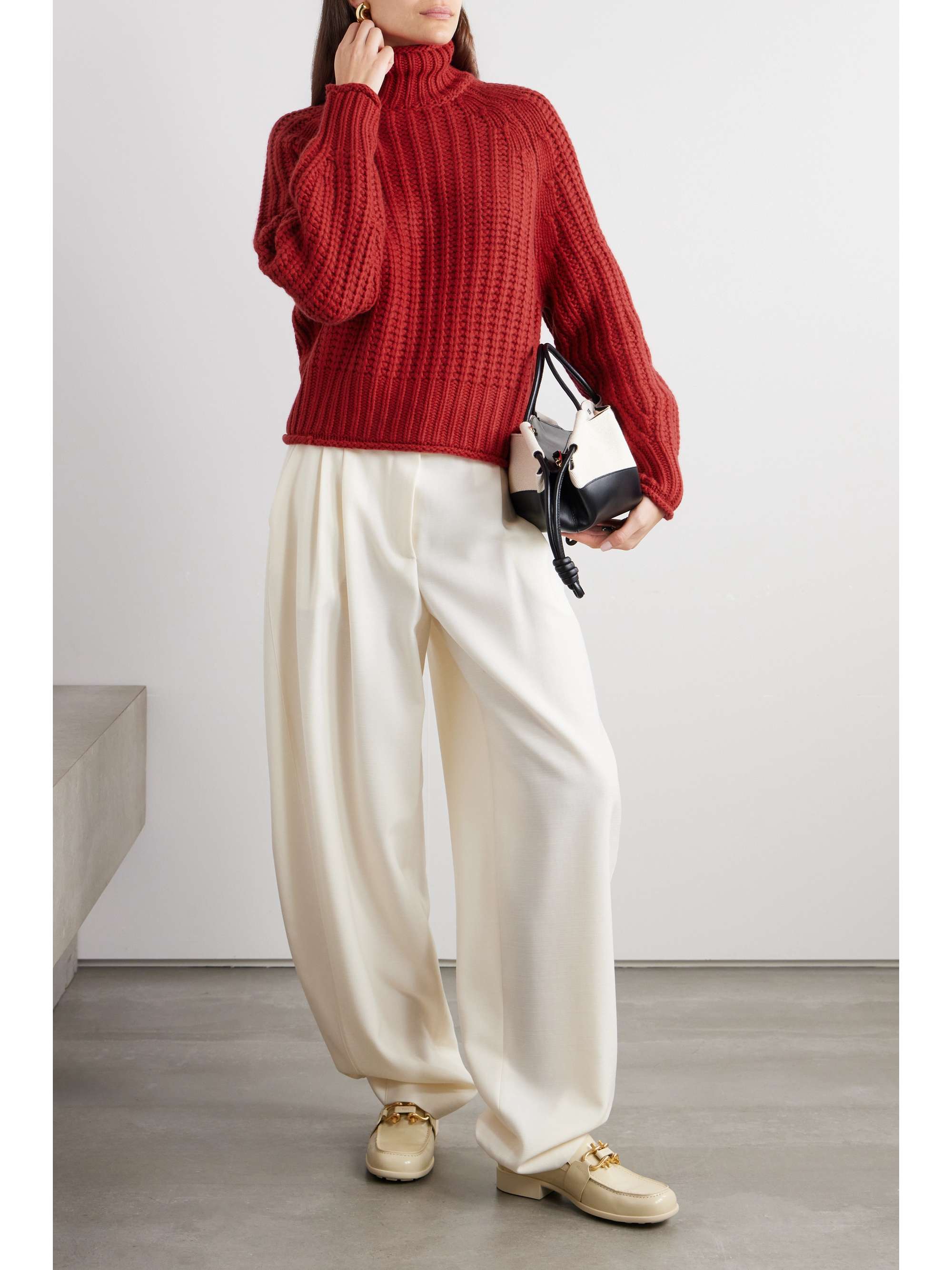 ARCH4 + NET SUSTAIN Ellis ribbed cashmere turtleneck sweater | NET-A-PORTER