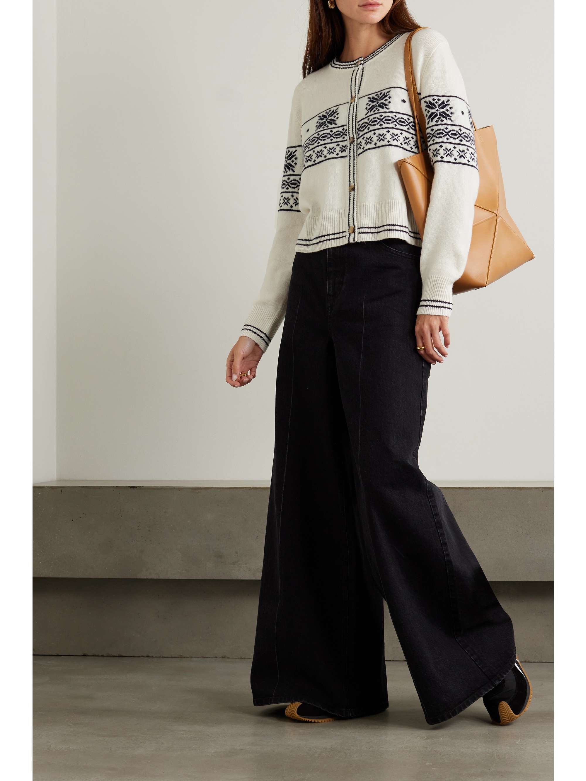 ARCH4 + NET SUSTAIN Faroe Fair Isle cashmere cardigan | NET-A-PORTER