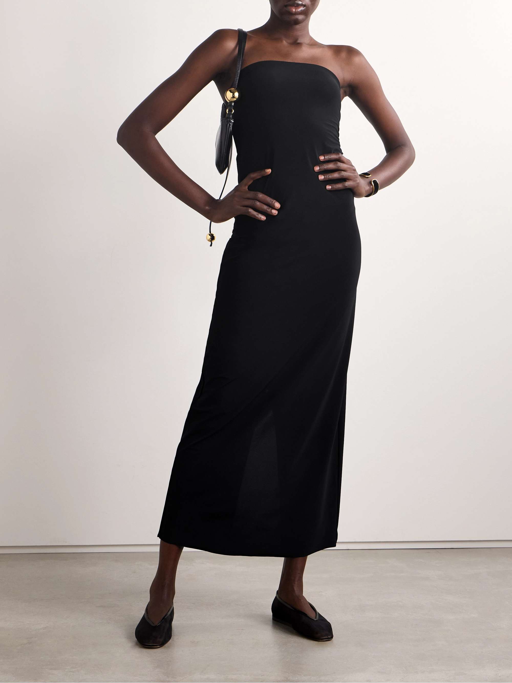 COMMANDO Strapless stretch-jersey maxi dress | NET-A-PORTER