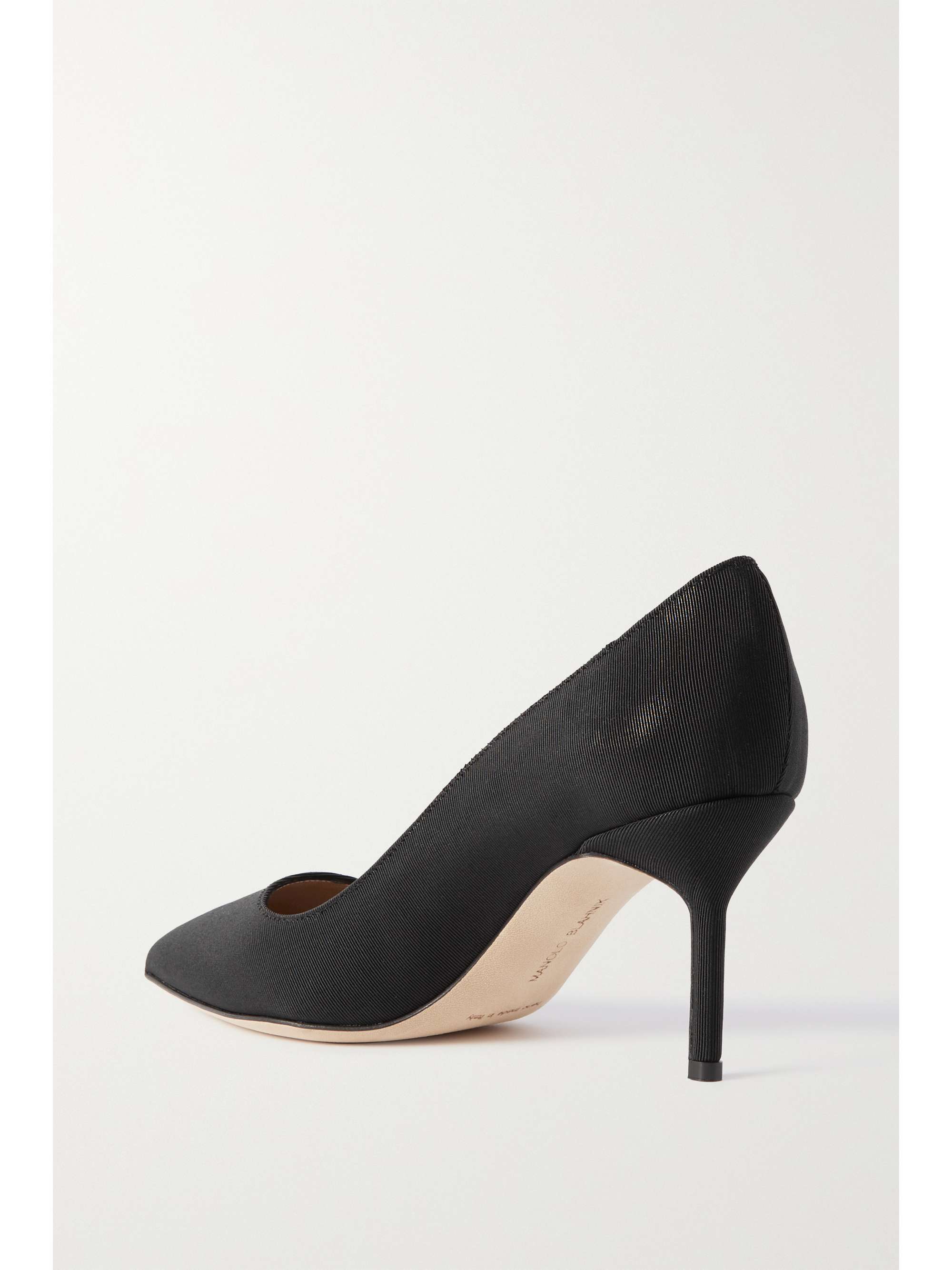 MANOLO BLAHNIK BB 70 grosgrain pumps | NET-A-PORTER