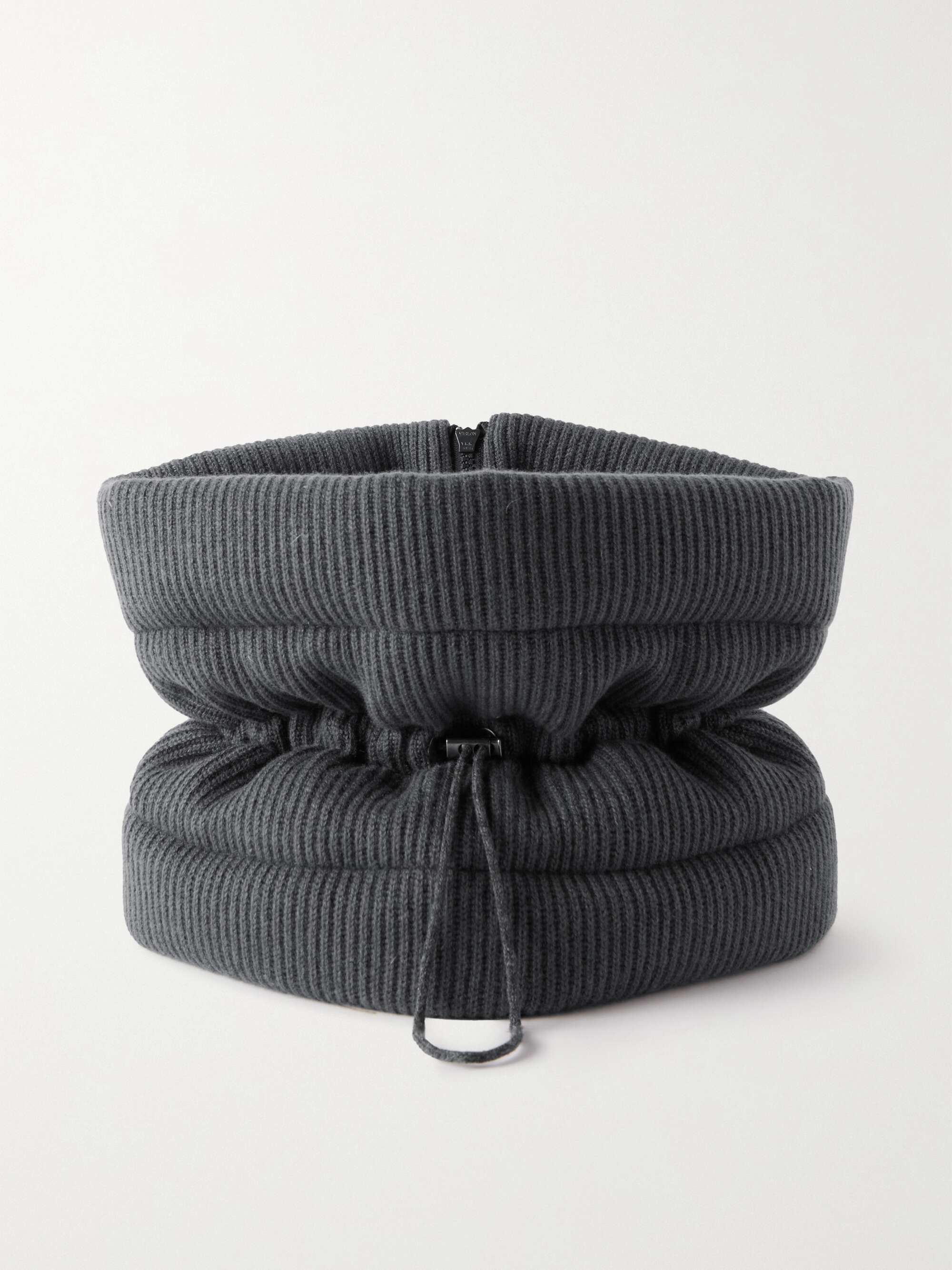 Gray Ribbed padded cashmere snood | BRUNELLO CUCINELLI | NET-A-PORTER