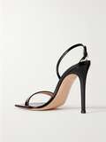 GIANVITO ROSSI Ribbon 105 patent-leather slingback sandals | NET-A-PORTER