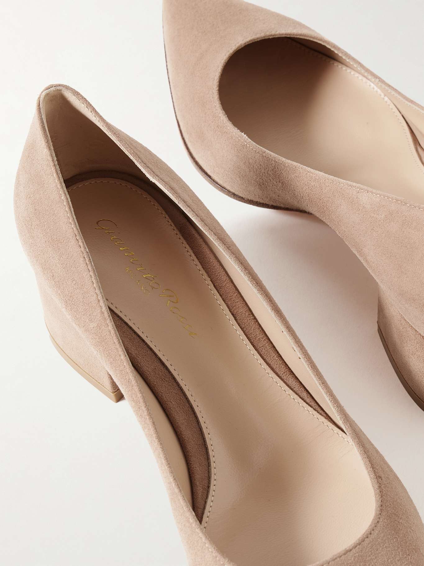 GIANVITO ROSSI Piper 45 suede pumps | NET-A-PORTER