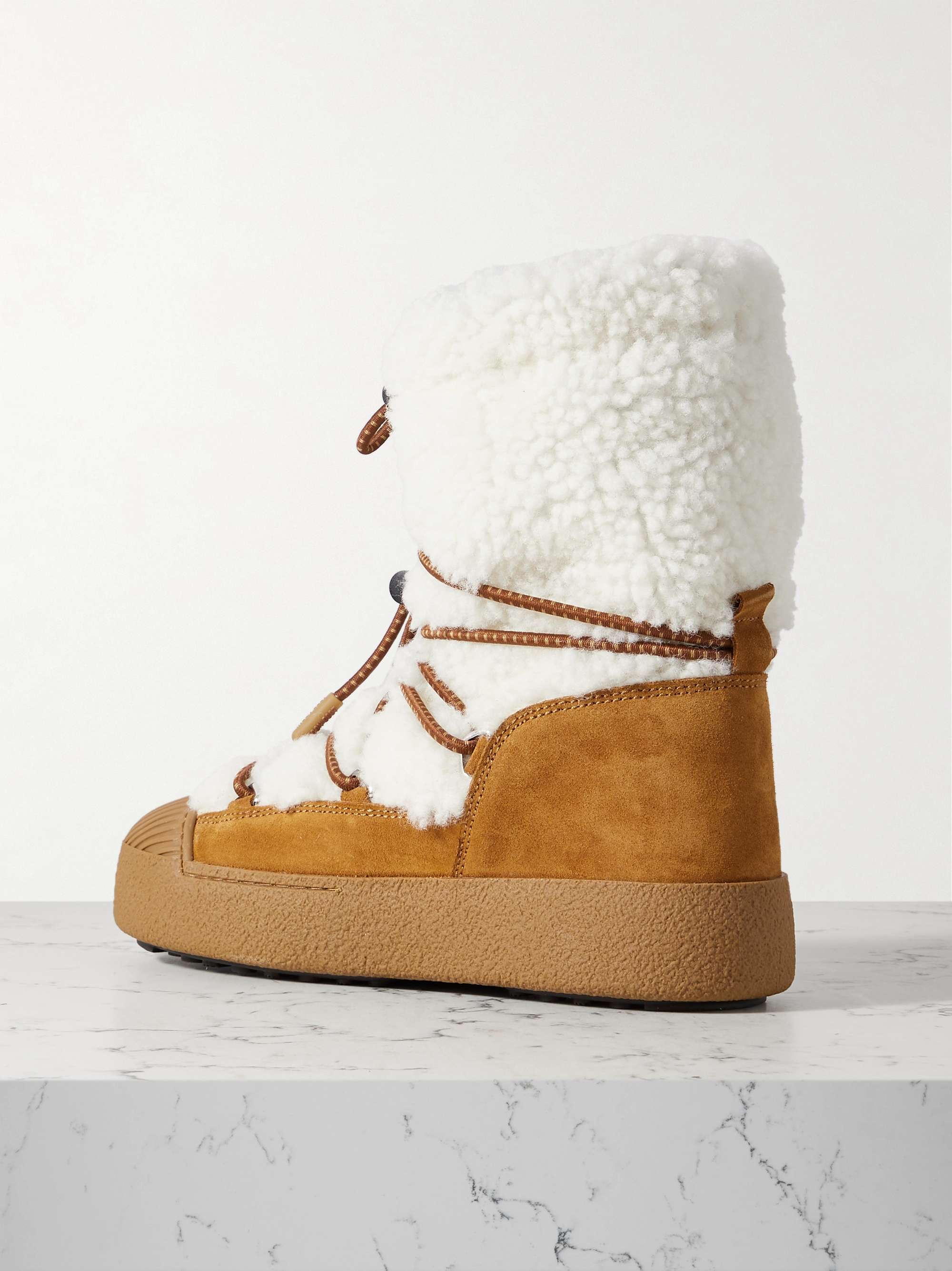 MOON BOOT LTrack shearling snow boots | NET-A-PORTER