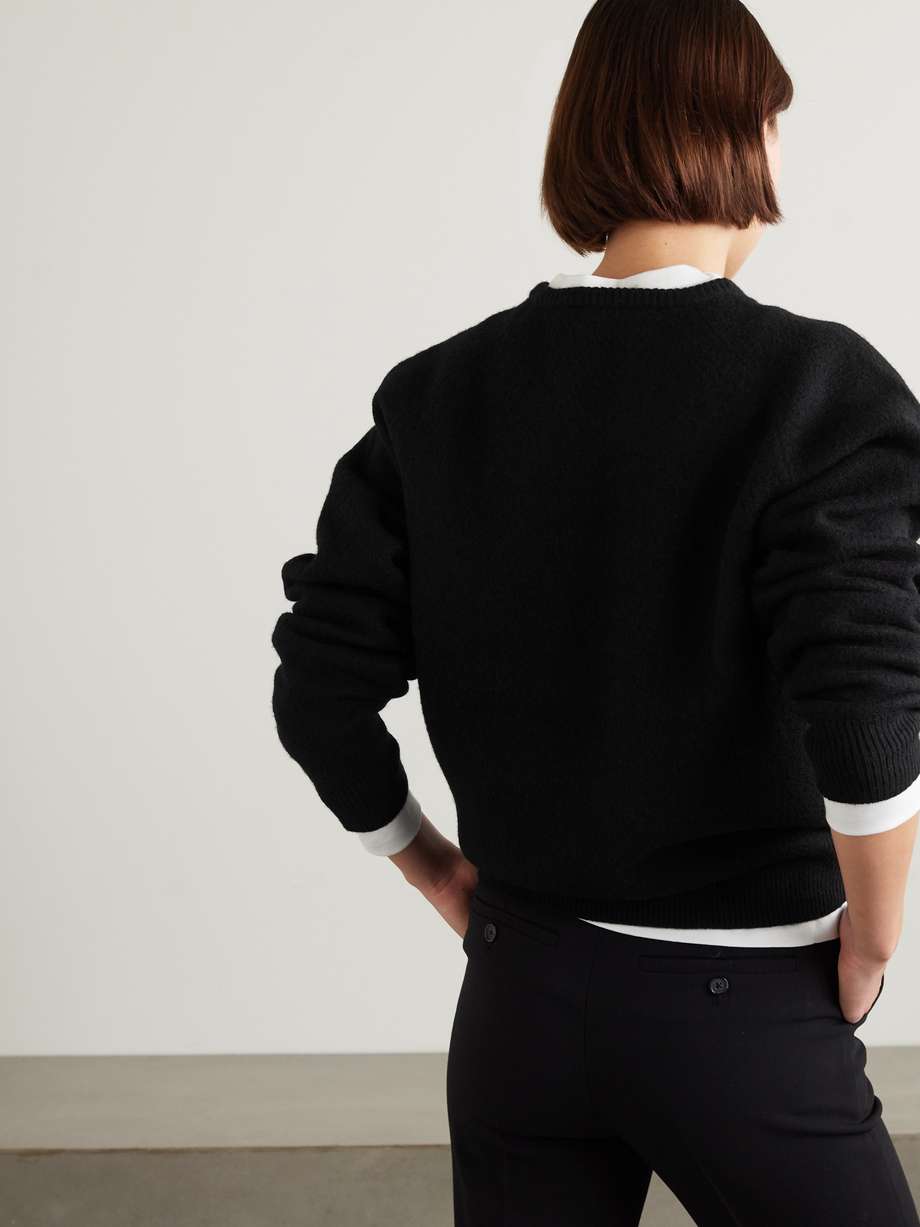 TOTEME Selene brushed-wool sweater | NET-A-PORTER