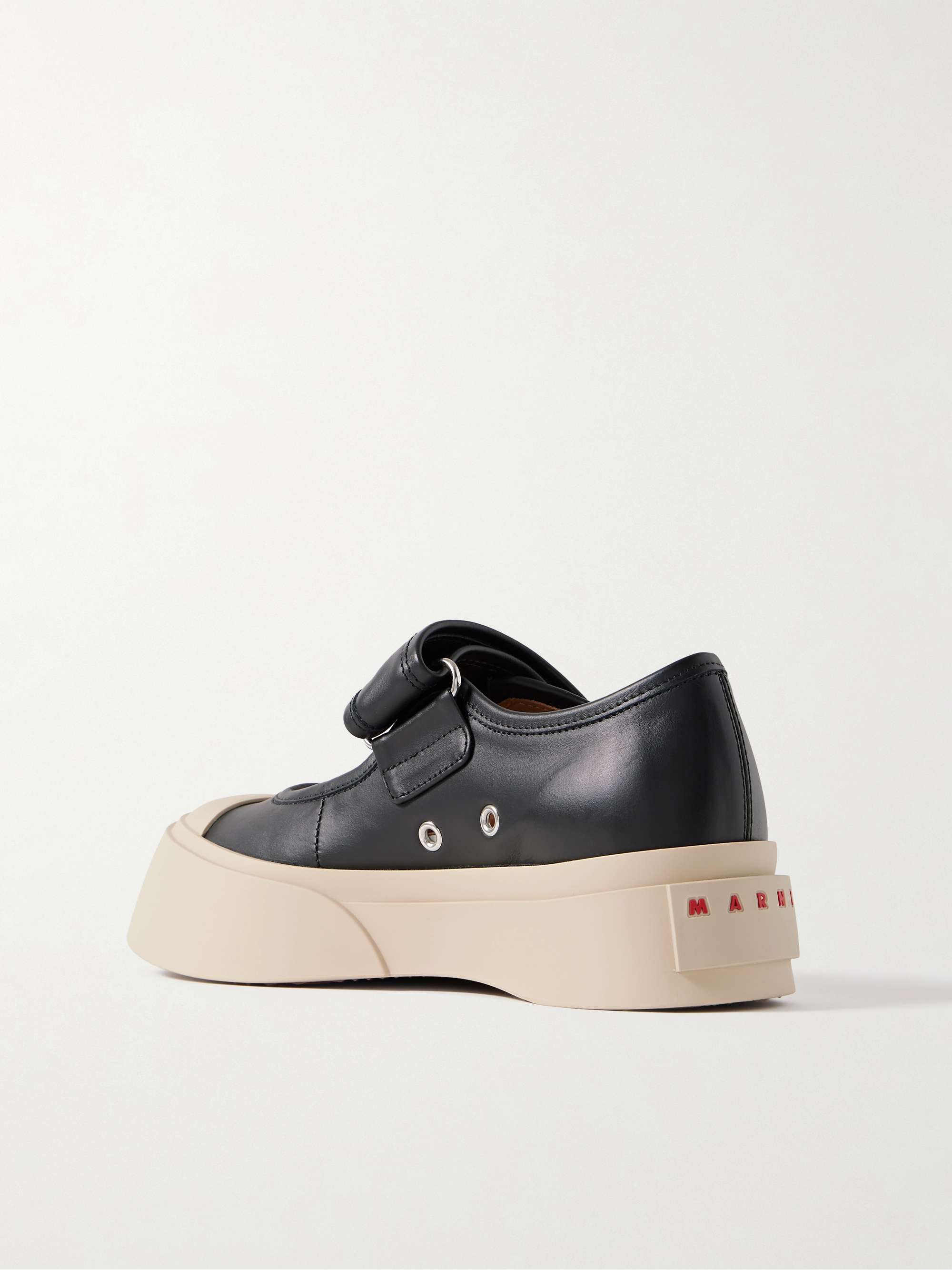 MARNI Pablo leather Mary Jane platform sneakers | NET-A-PORTER
