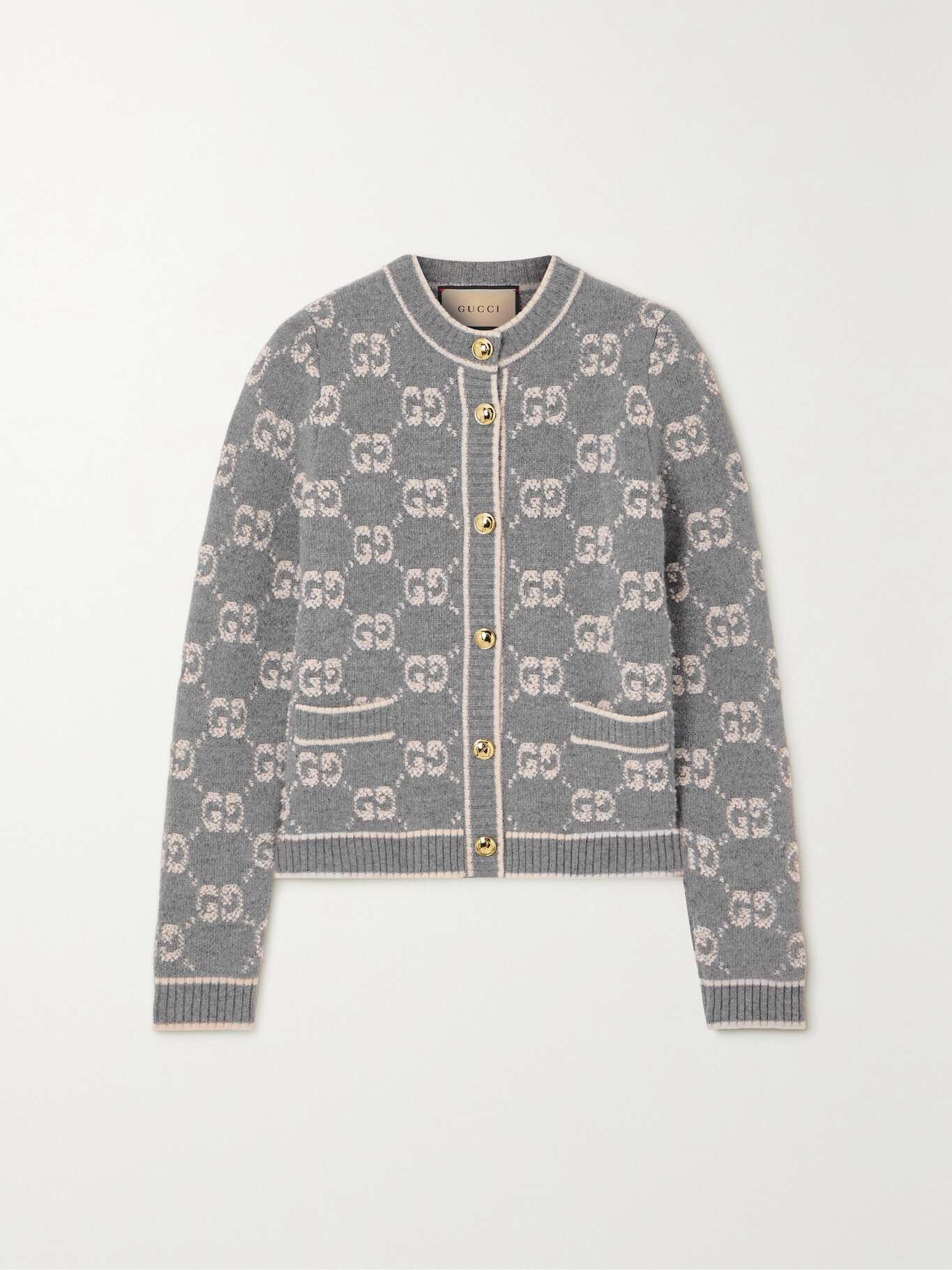 GUCCI Wool-jacquard cardigan | NET-A-PORTER