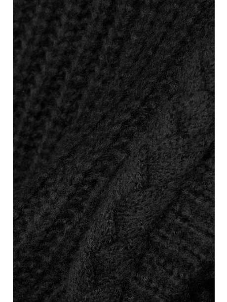 FARM RIO Pom pom-embellished braided knit sweater | NET-A-PORTER