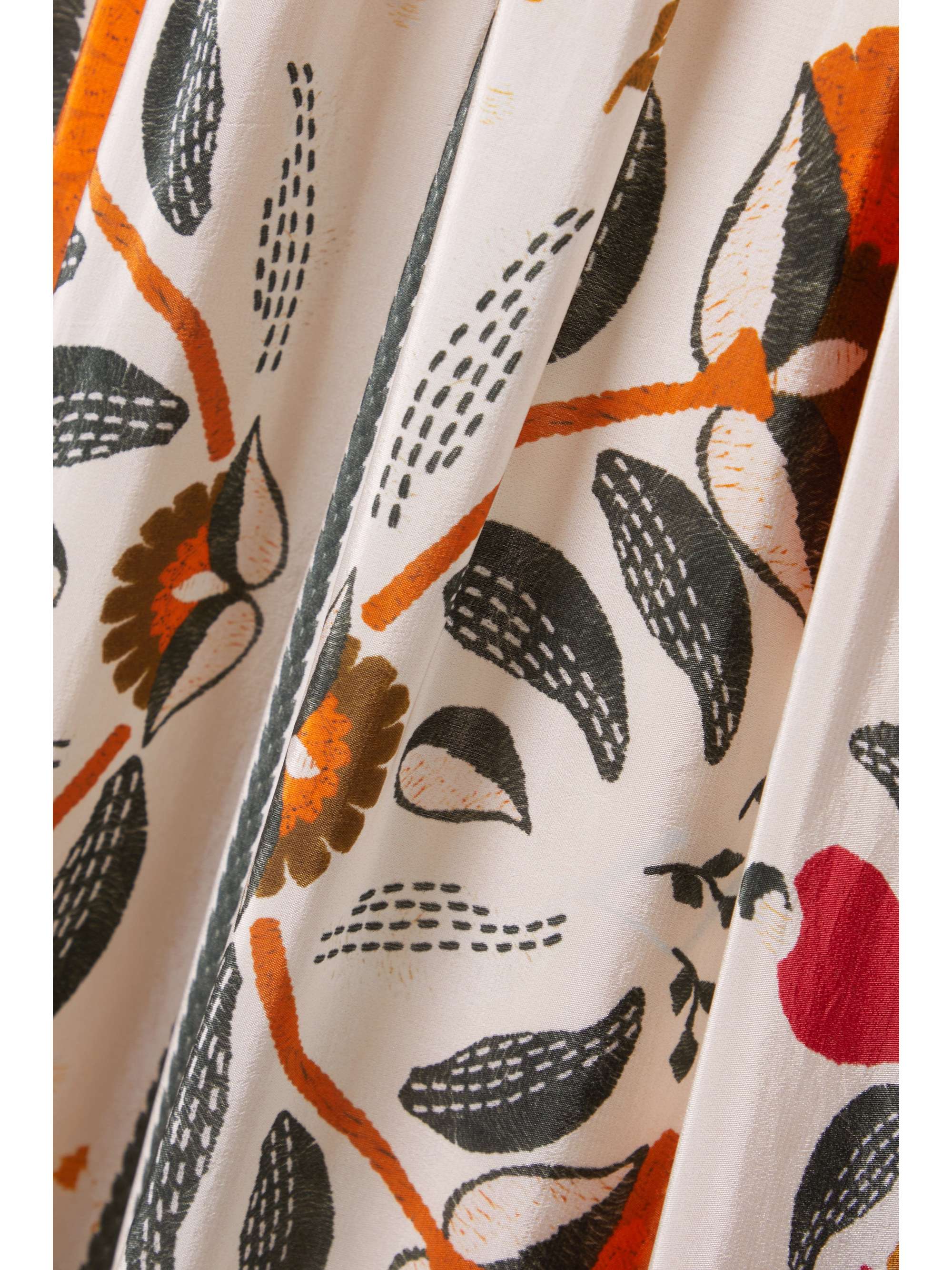 FARM RIO Cutout embroidered printed crepe de chine maxi dress | NET-A ...