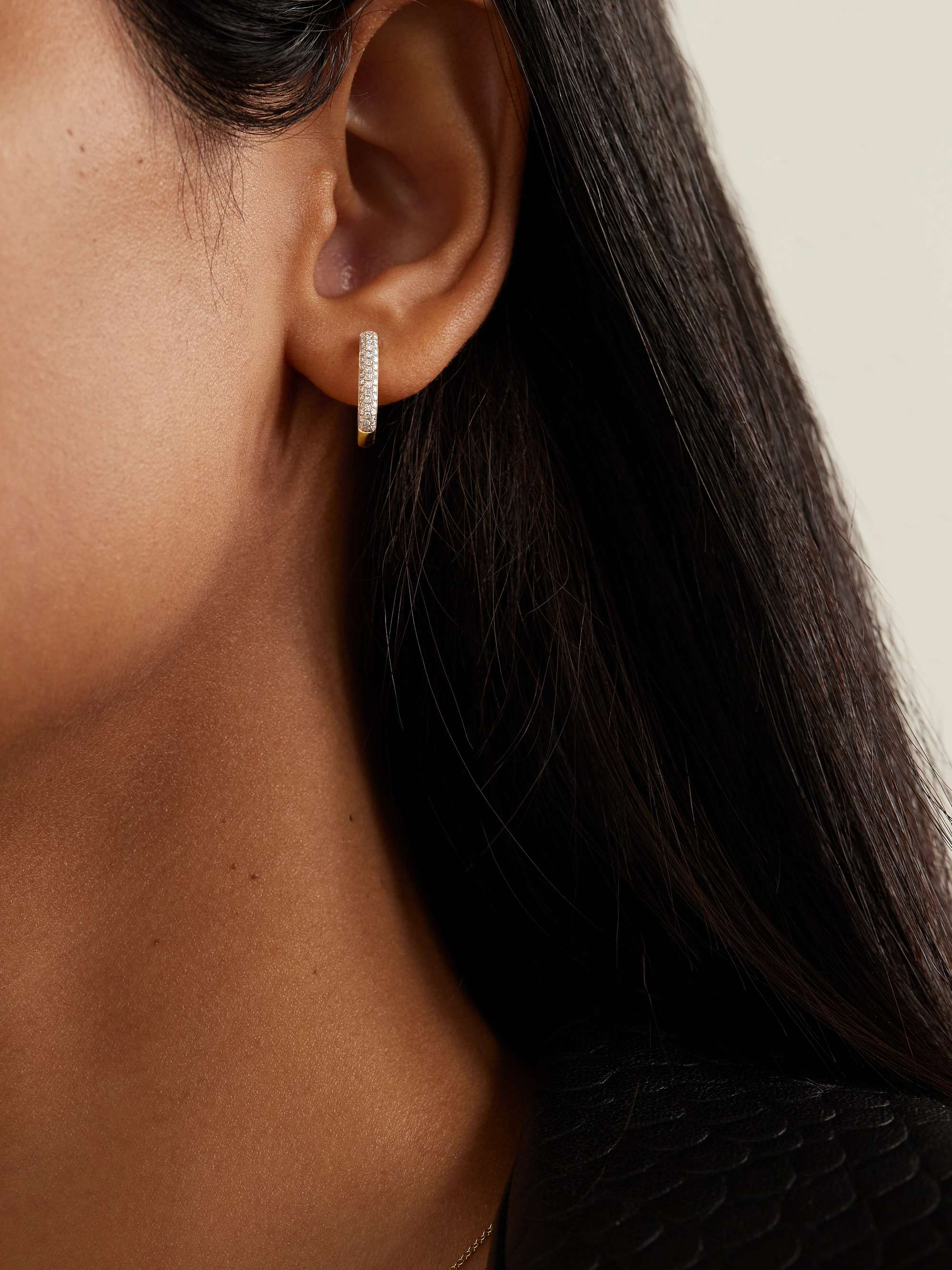 ROXANNE FIRST 14-karat gold diamond earrings | NET-A-PORTER