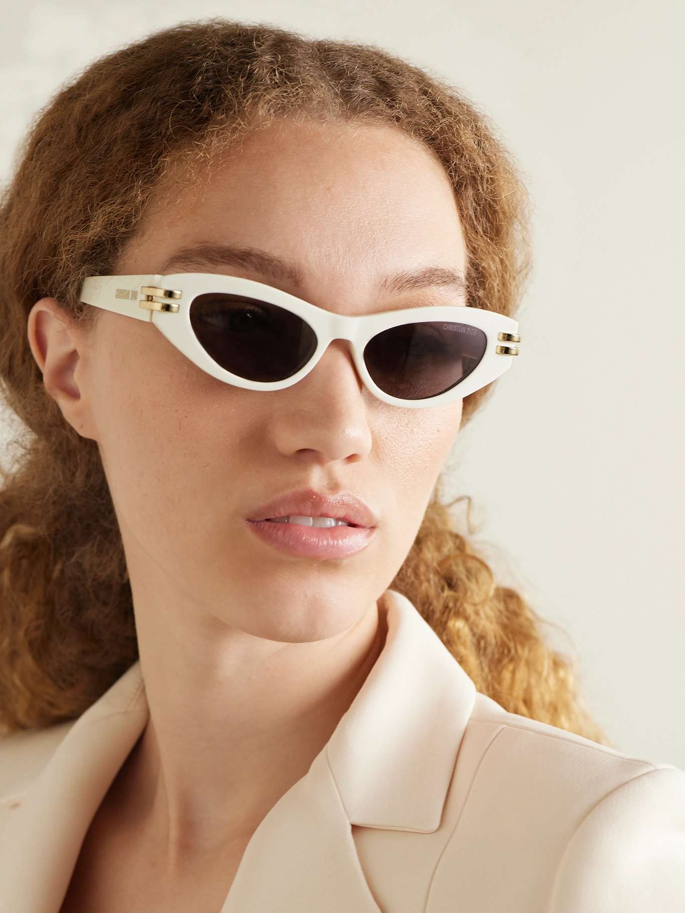 DIOR EYEWEAR CDior B1U cat-eye acetate and gold-tone sunglasses | NET-A ...
