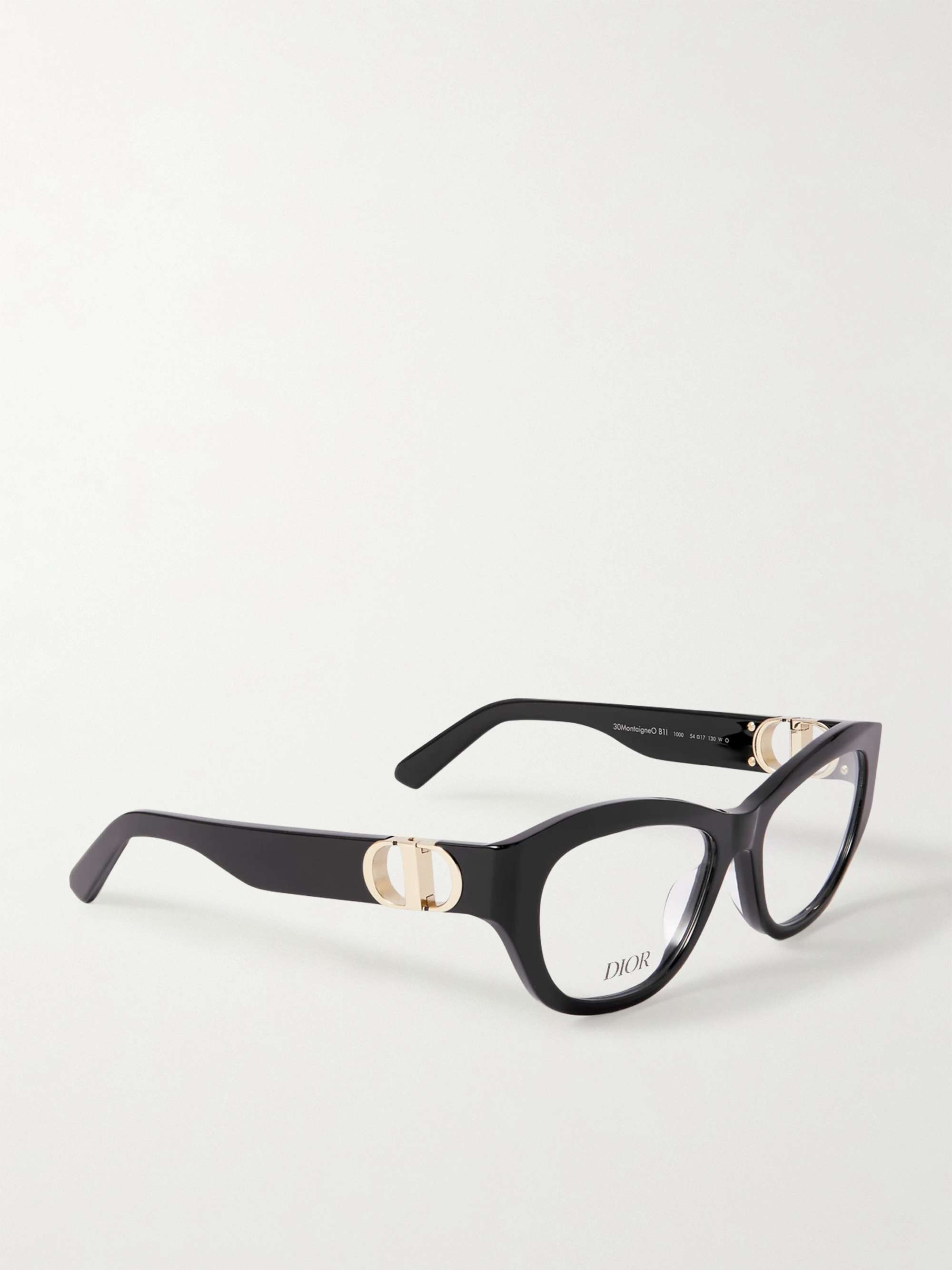 DIOR EYEWEAR 30Montaigne0 B1I oval-frame acetate optical glasses | NET ...