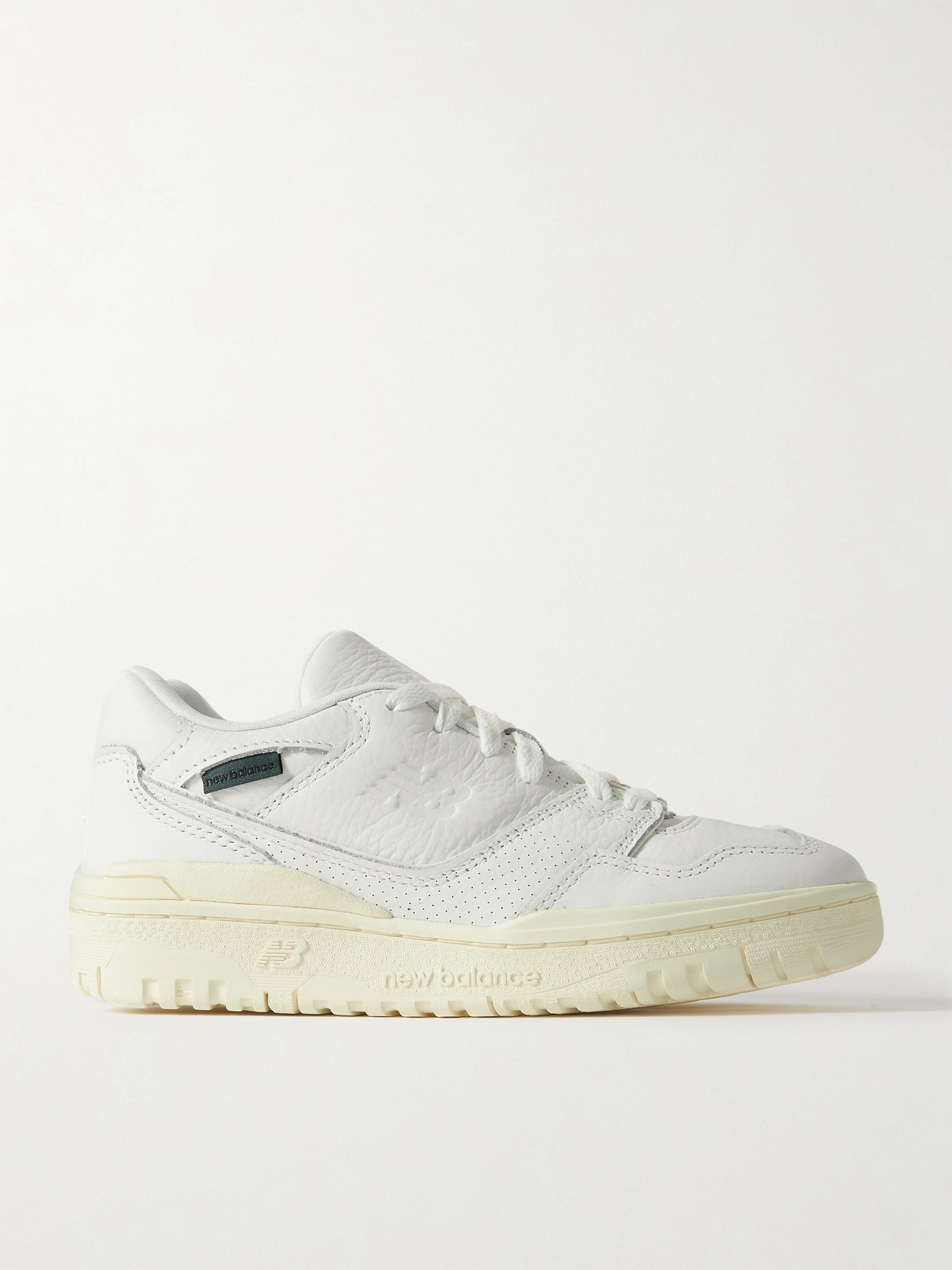 New Balance 550 Perforated Leather Sneakers In White | ModeSens