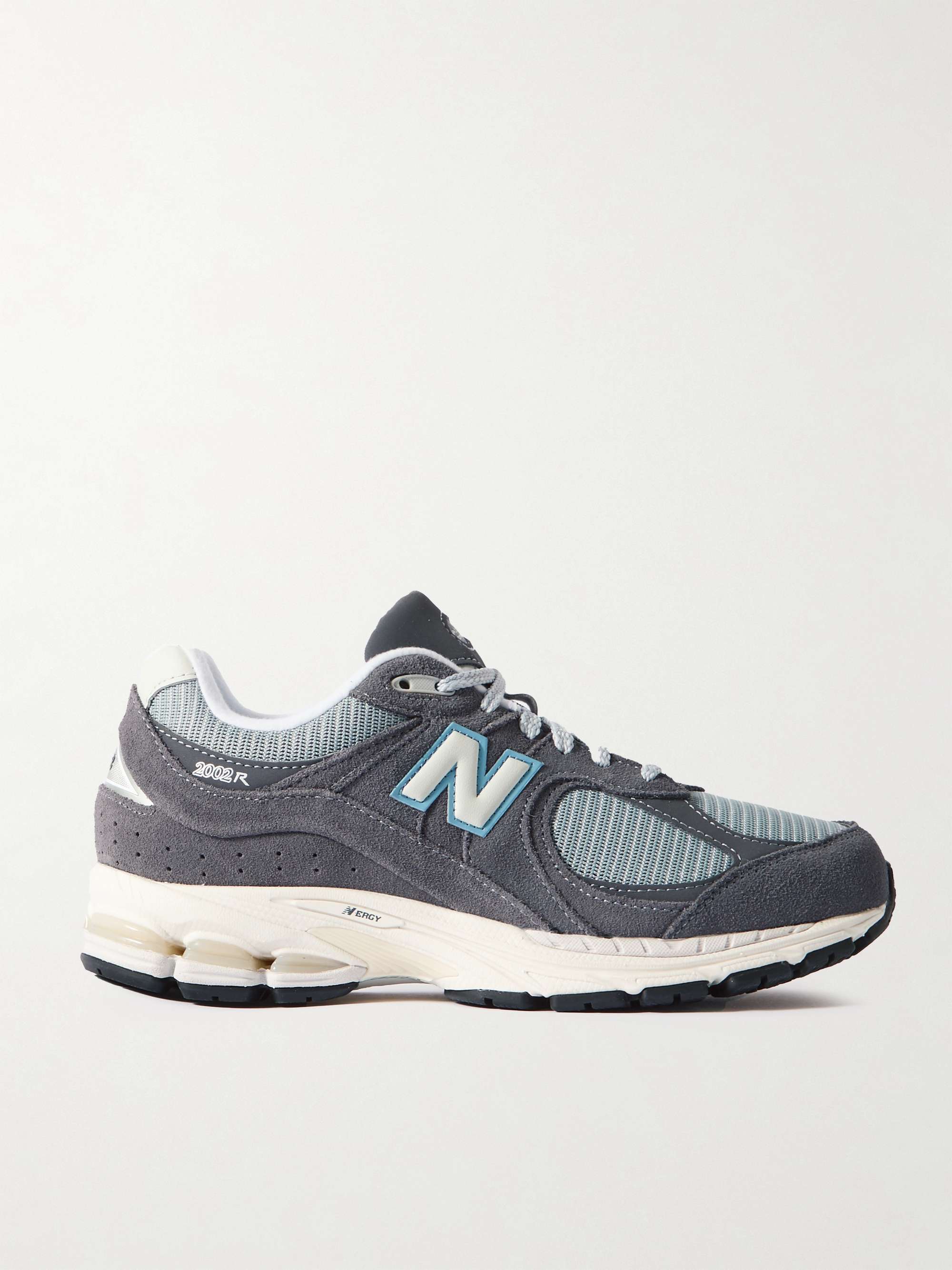NEW BALANCE 2002R leather-trimmed mesh and suede sneakers | NET-A-PORTER