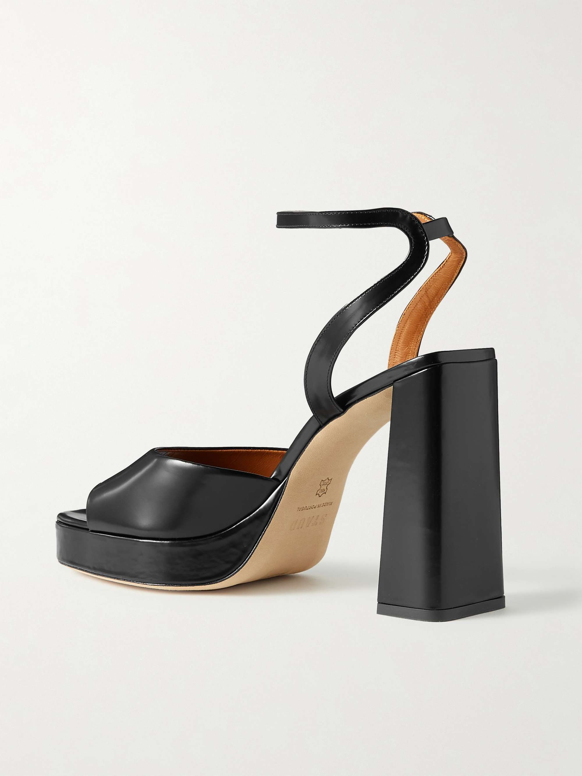 STAUD Solange leather platform sandals | NET-A-PORTER