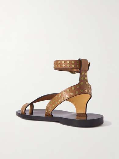 ISABEL MARANT Jiona studded leather slingback sandals | NET-A-PORTER