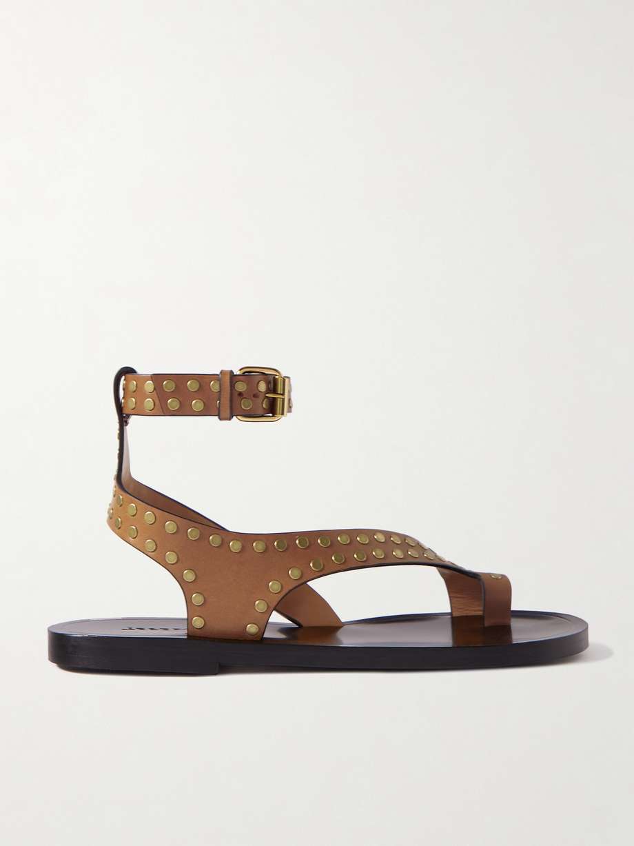 ISABEL MARANT Jiona studded leather slingback sandals | NET-A-PORTER