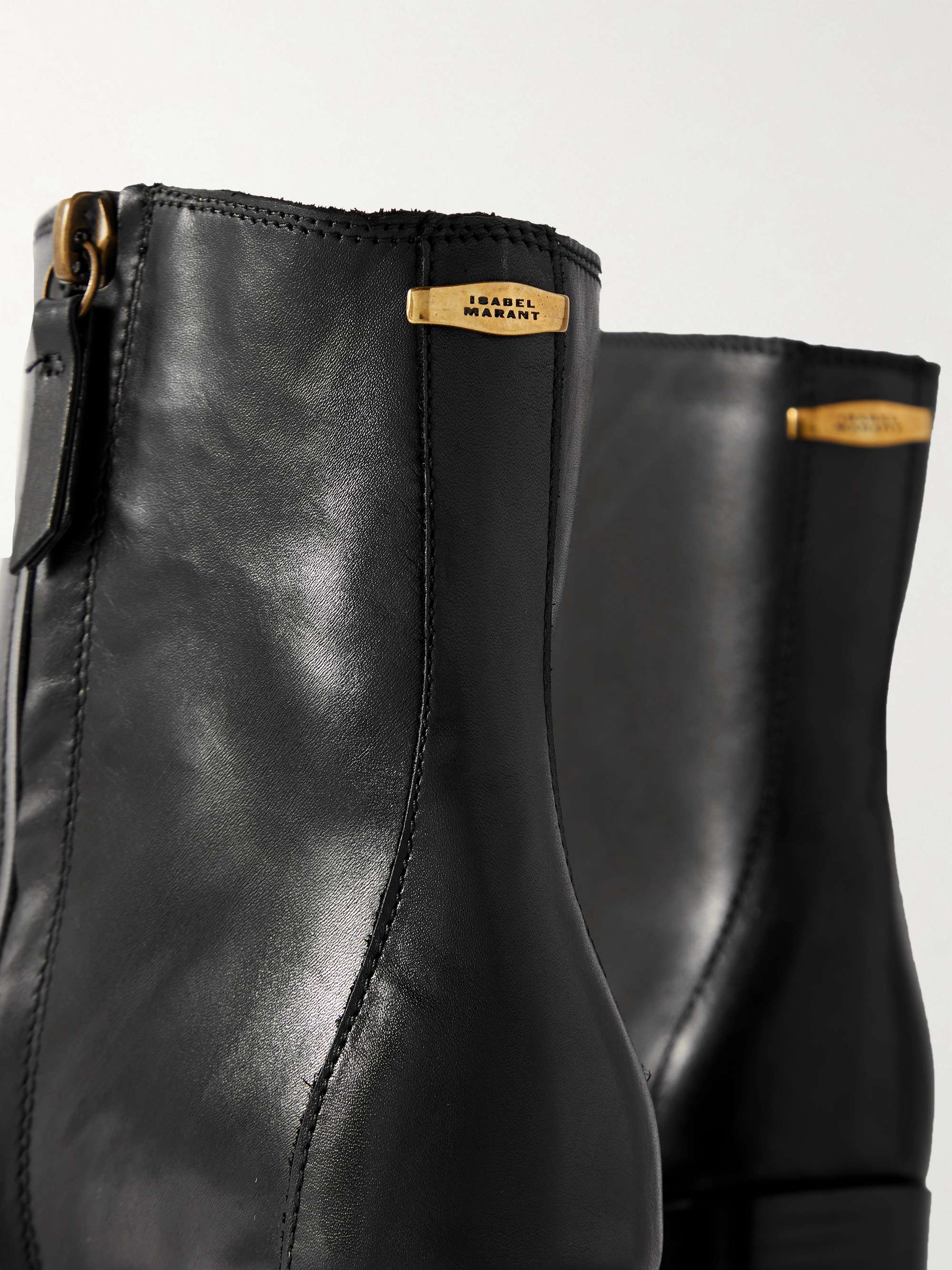 ISABEL MARANT Julda embellished leather ankle boots | NET-A-PORTER