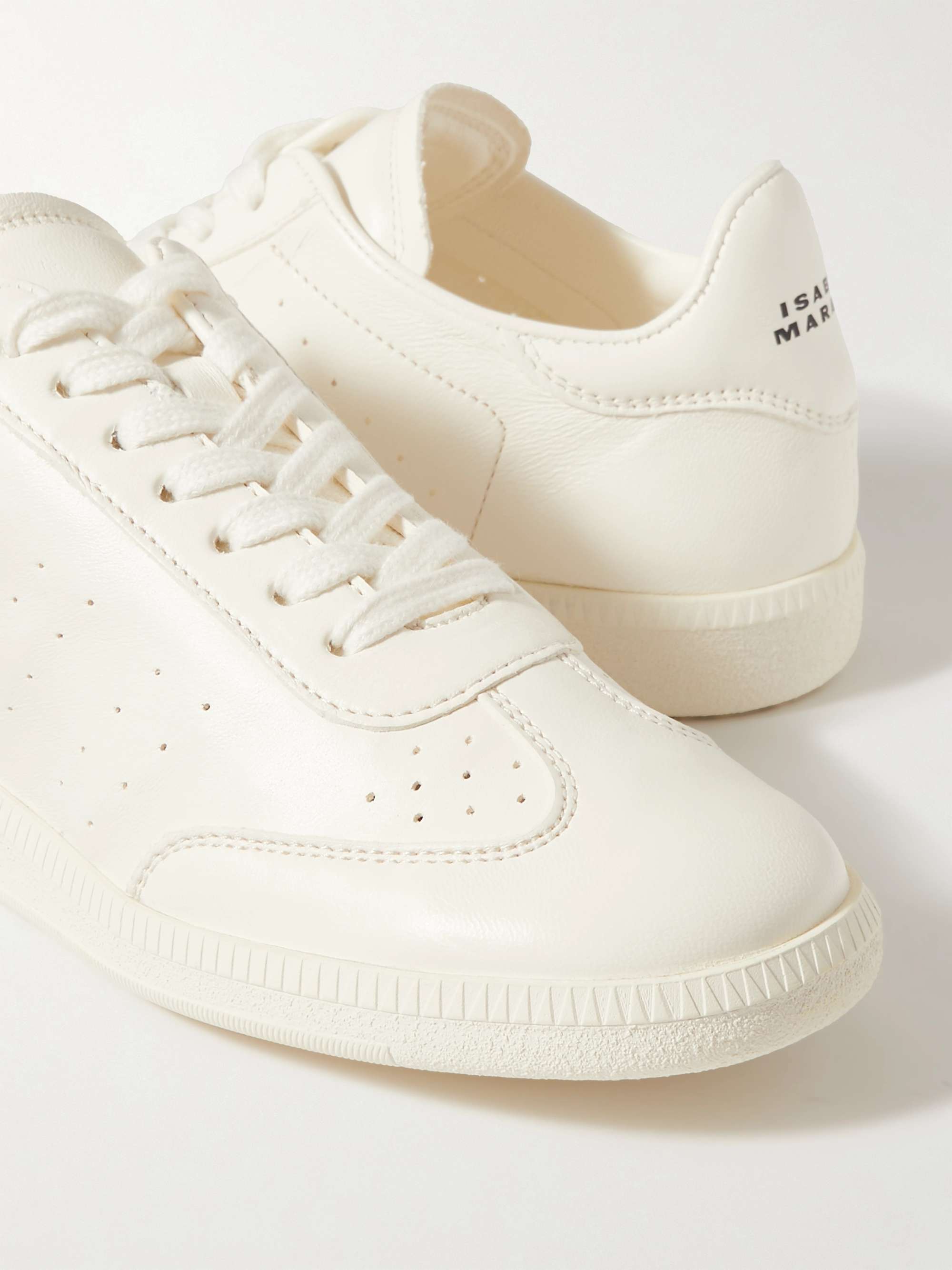ISABEL MARANT Kaycee leather sneakers | NET-A-PORTER