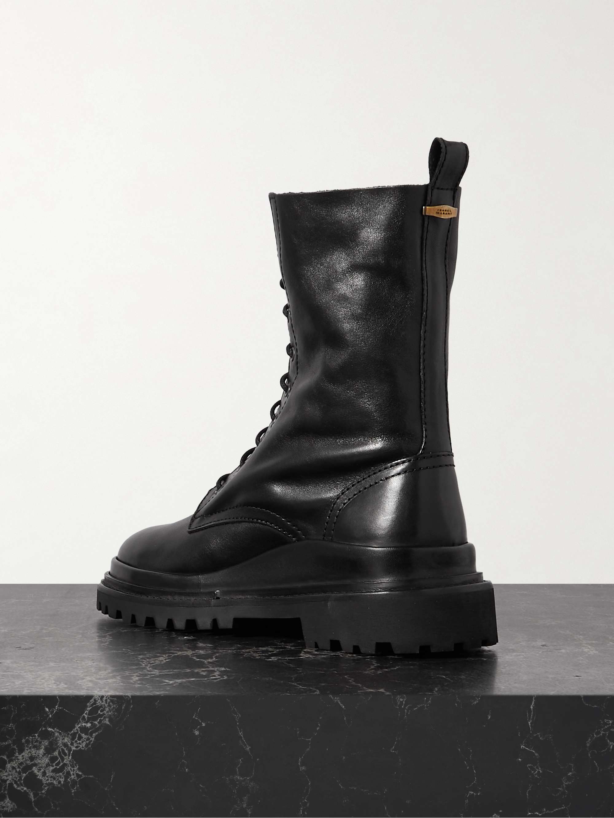 ISABEL MARANT Ghiso leather ankle boots | NET-A-PORTER