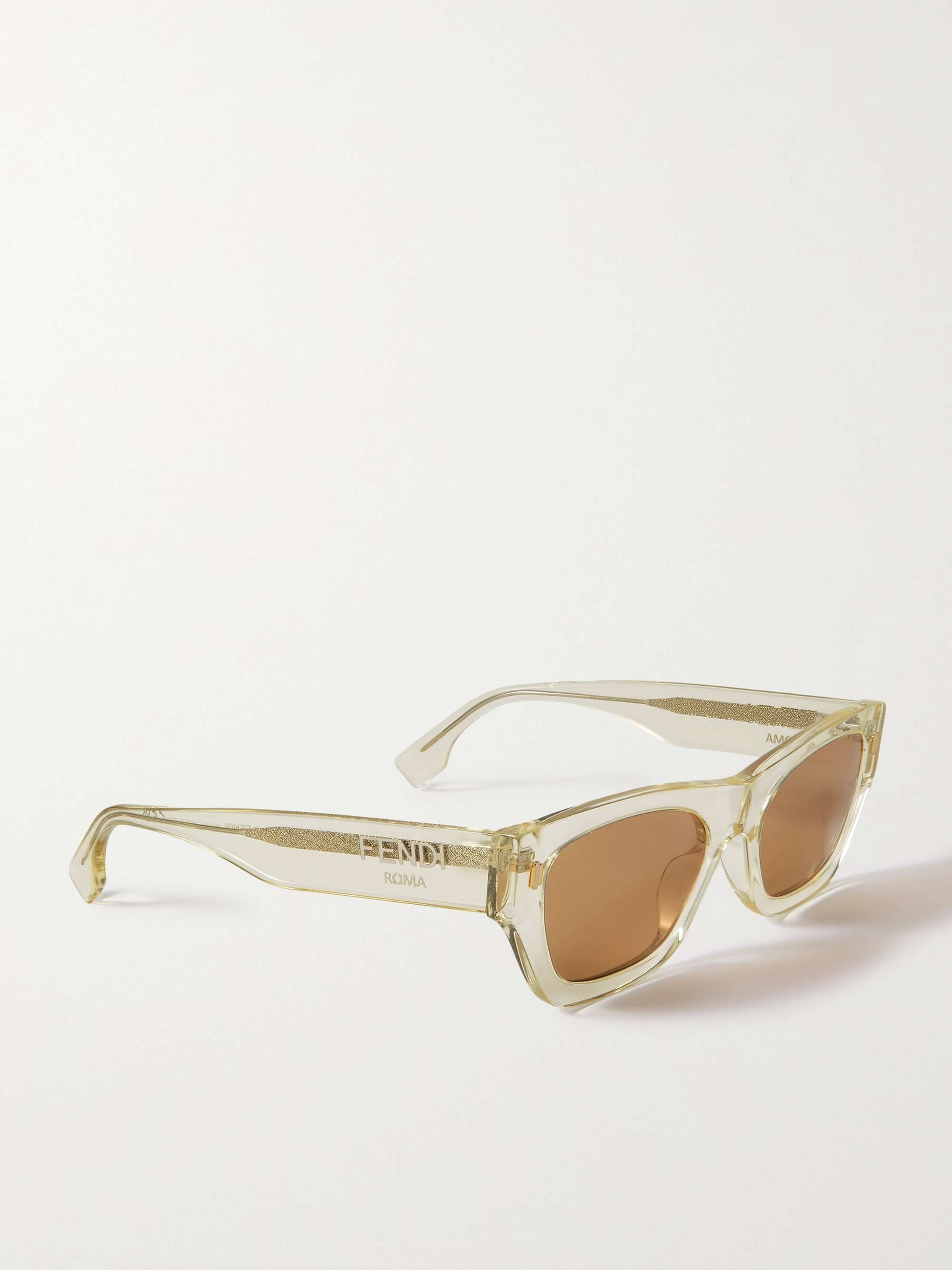 FENDI EYEWEAR Roma D-frame acetate sunglasses | NET-A-PORTER