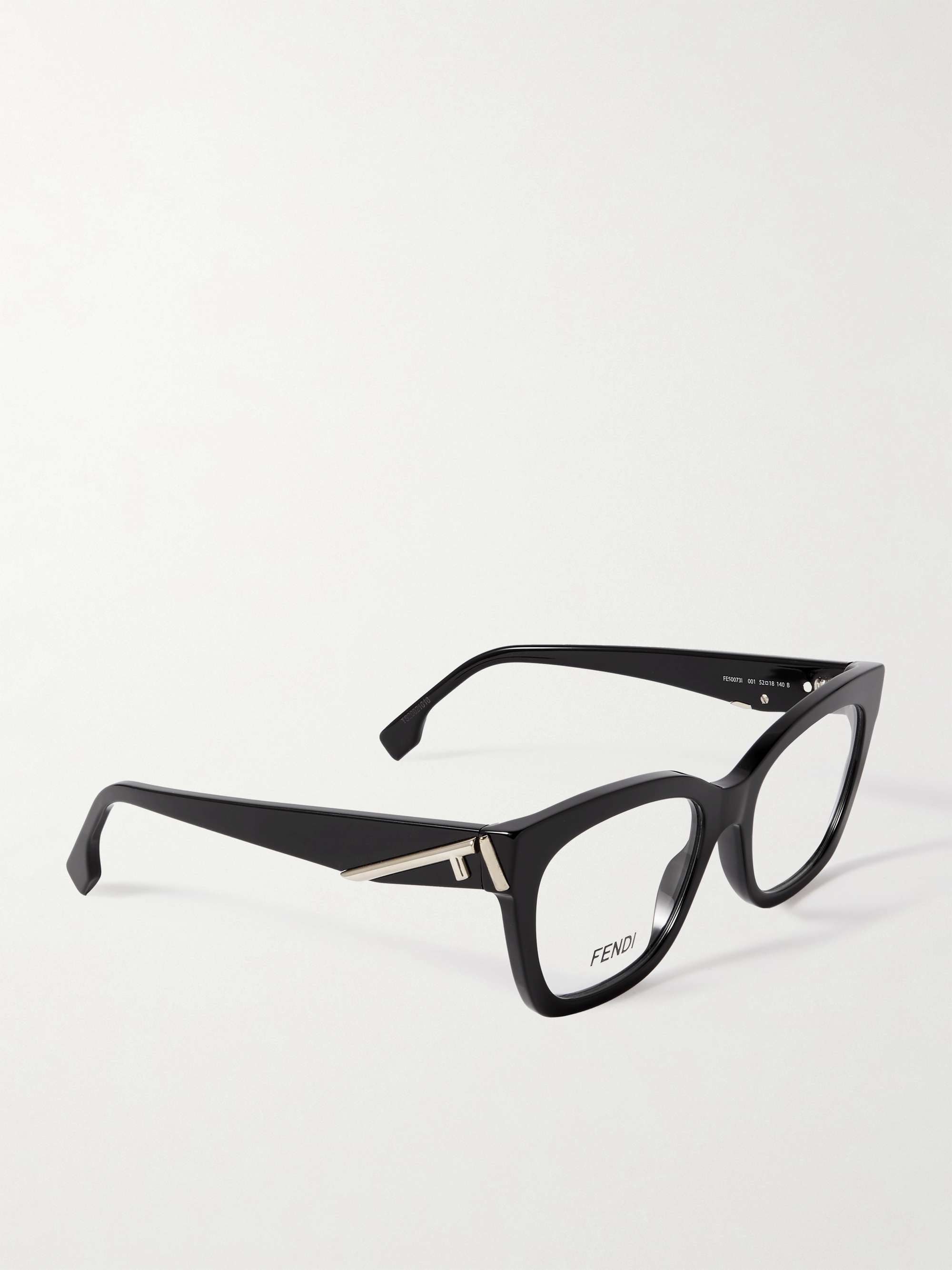 FENDI EYEWEAR Fendi First square-frame acetate optical glasses | NET-A ...