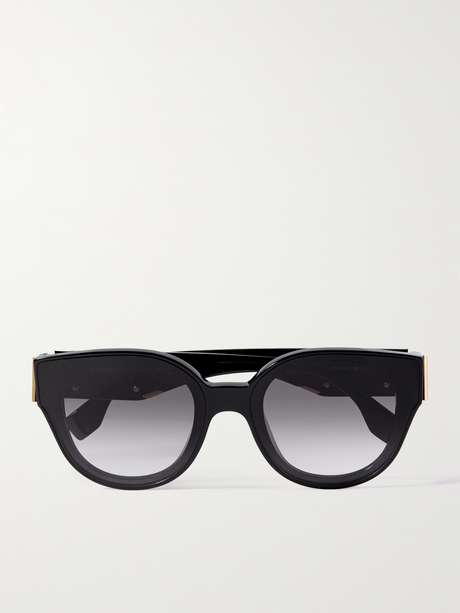 FENDI EYEWEAR First D-frame embellished acetate sunglasses | NET-A-PORTER