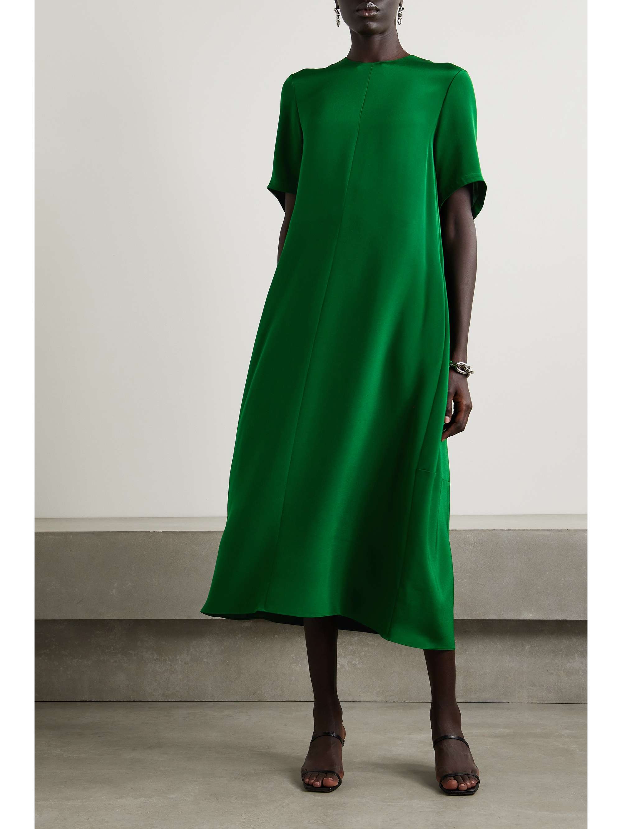 TIBI + NET SUSTAIN silk midi dress | NET-A-PORTER