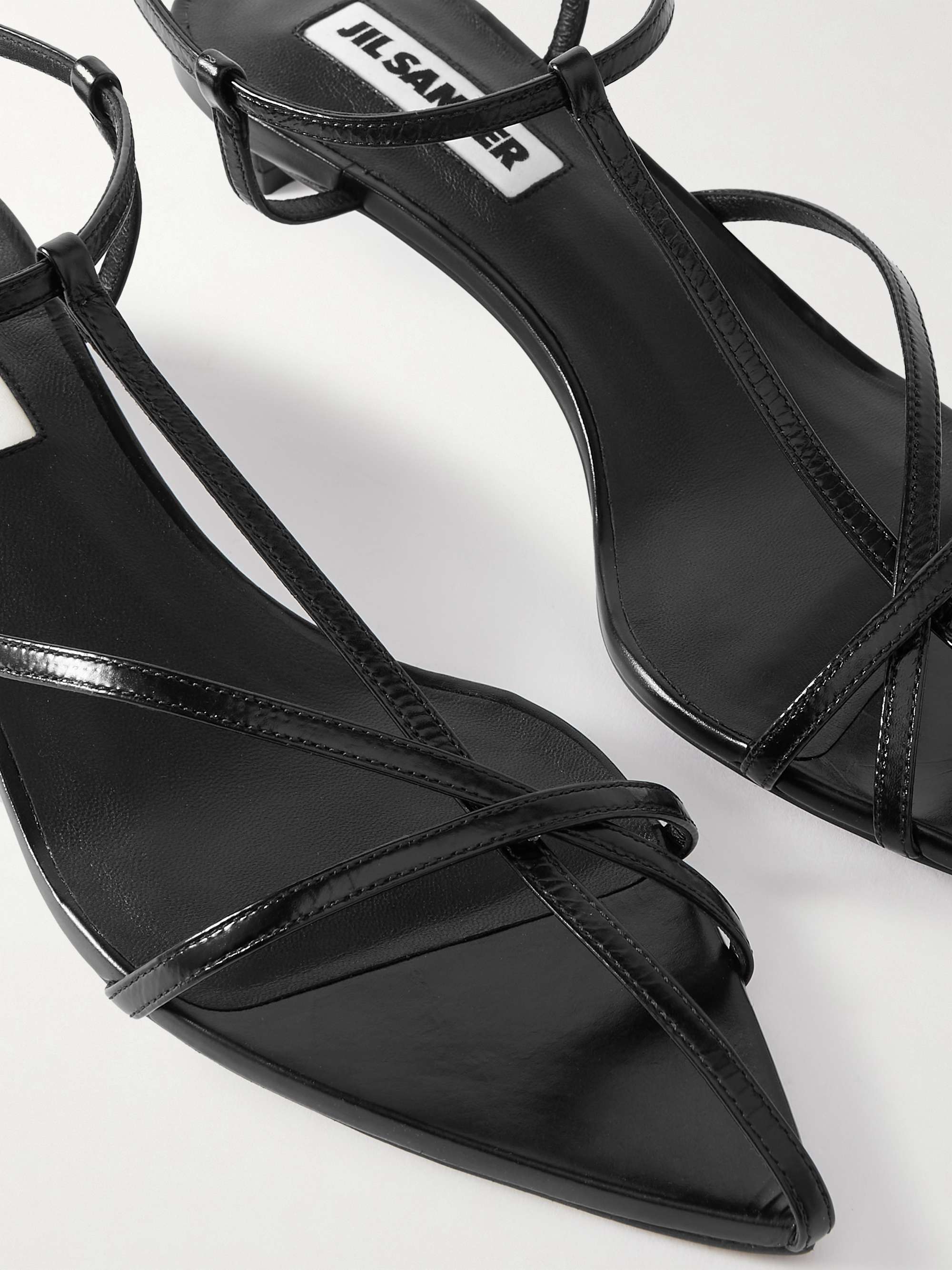 JIL SANDER Leather sandals | NET-A-PORTER