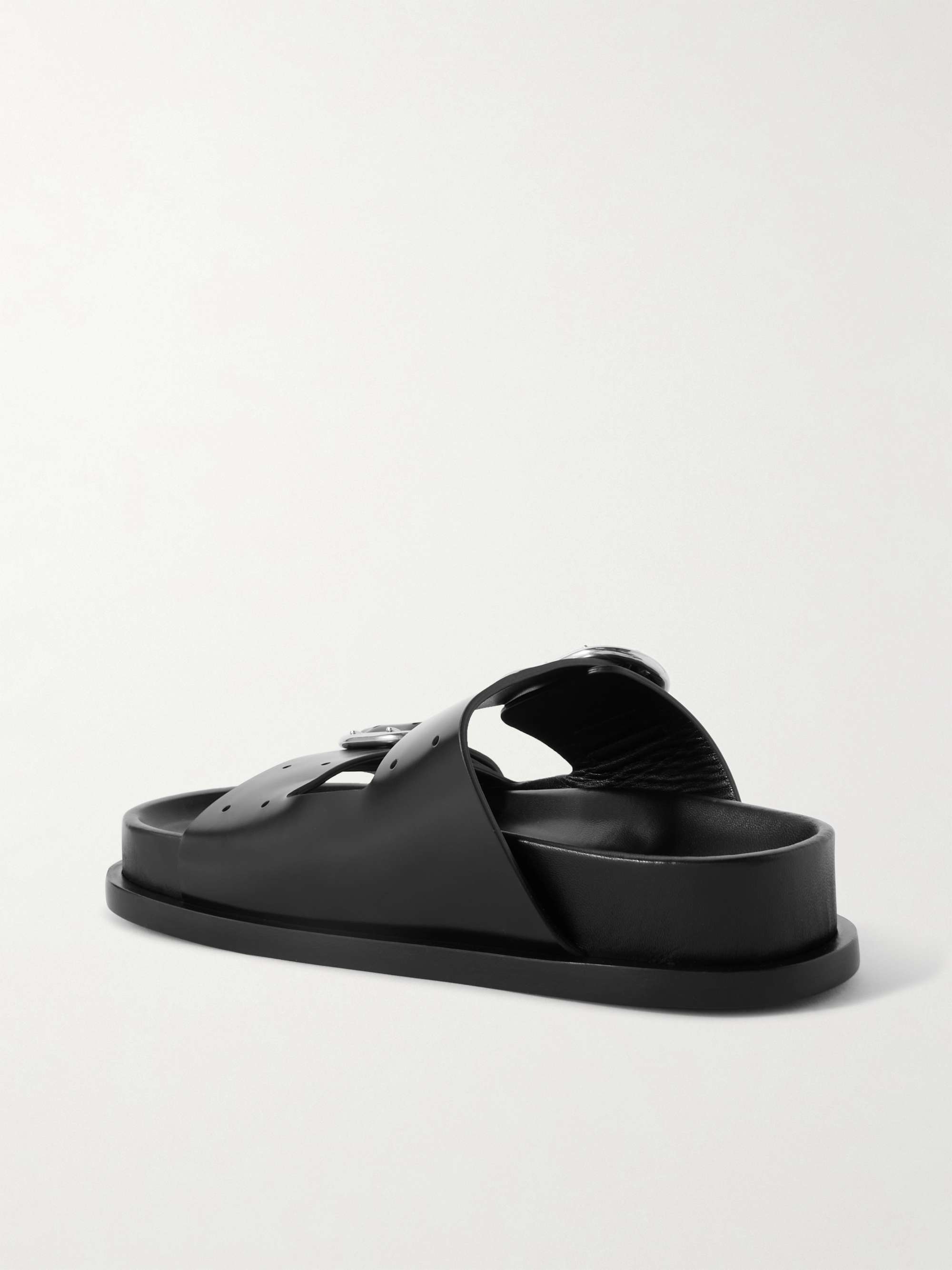 JIL SANDER Leather slides | NET-A-PORTER