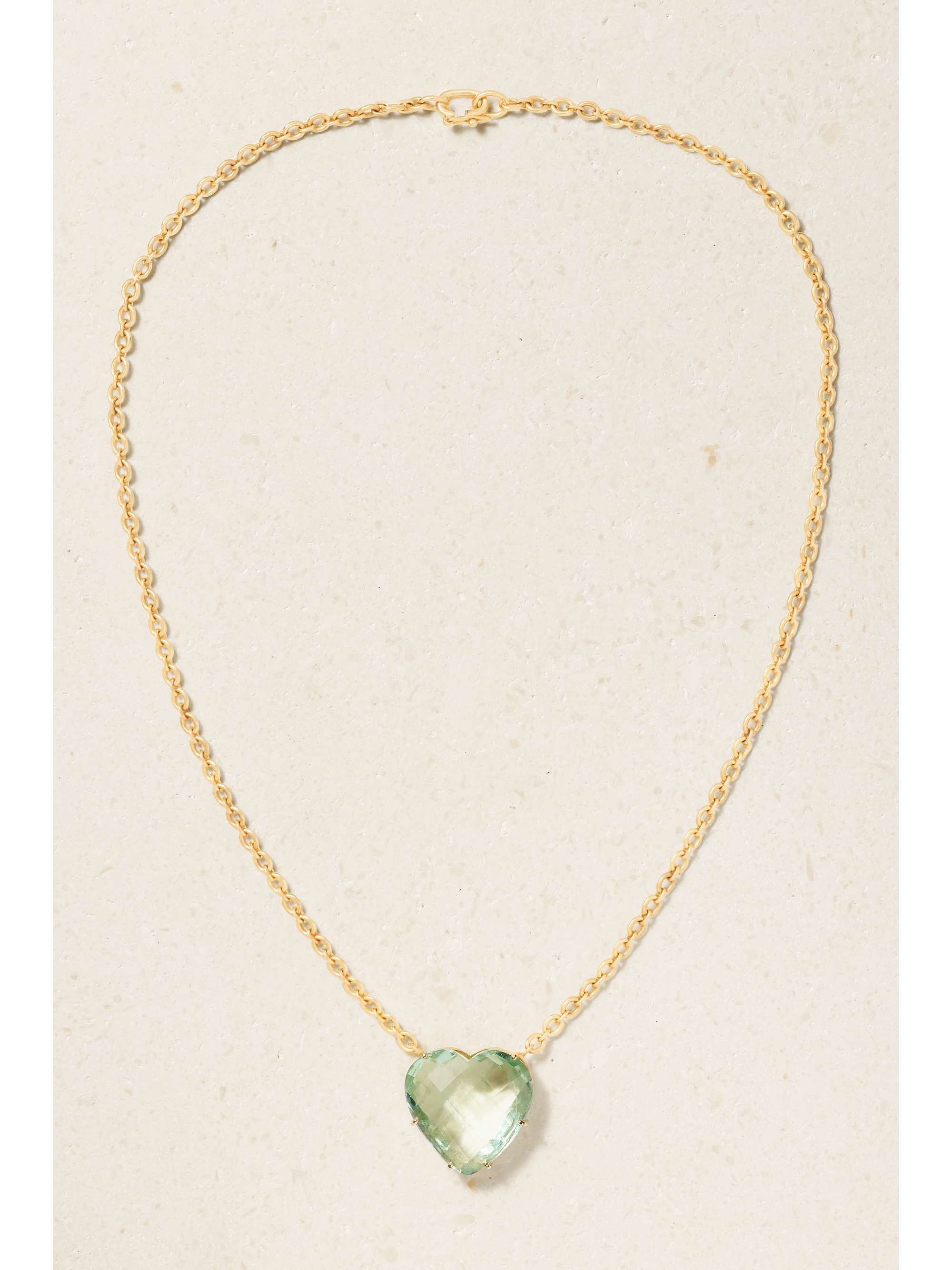 IRENE NEUWIRTH Love 18-karat gold beryl necklace | NET-A-PORTER