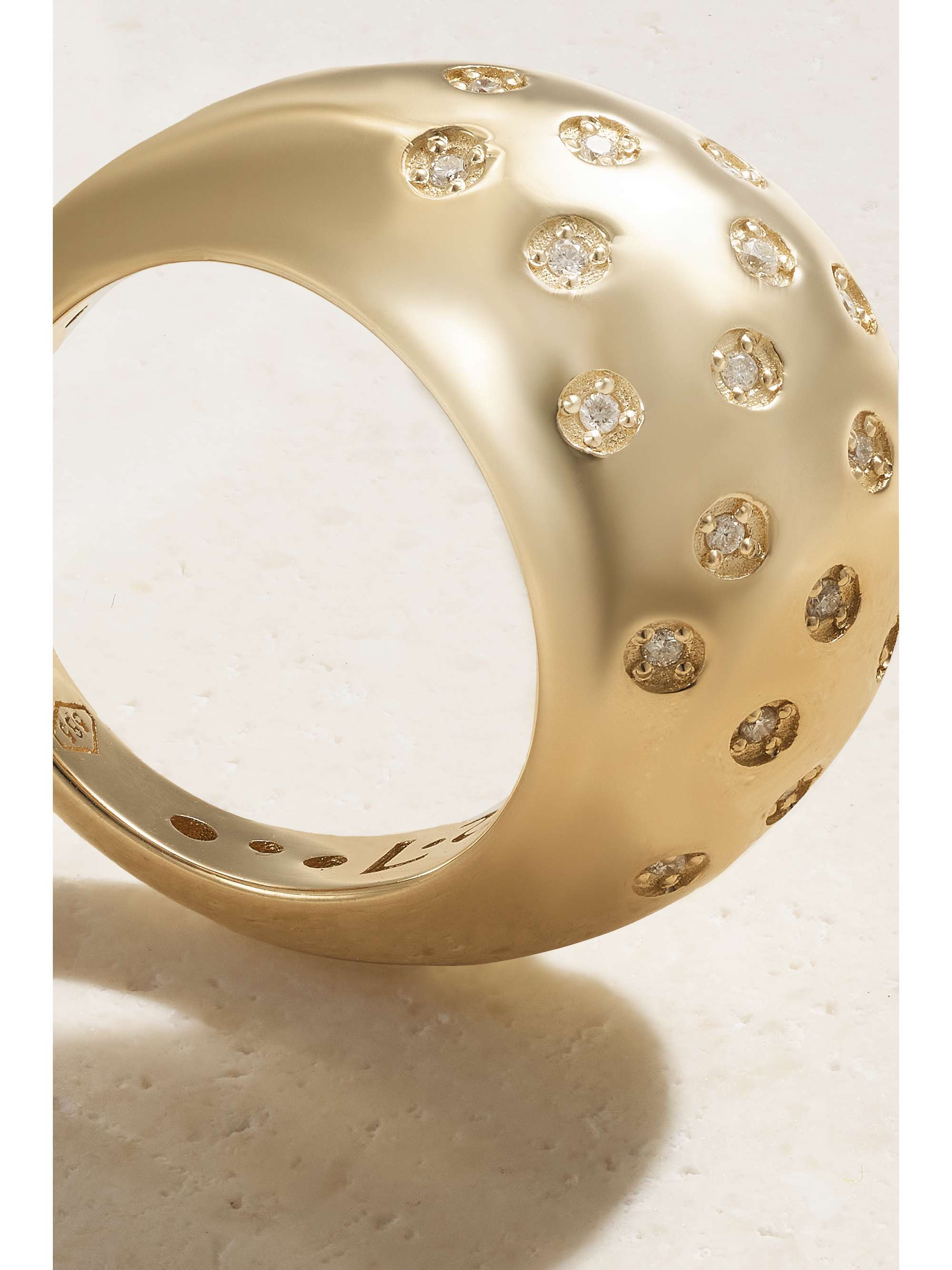 LAUREN RUBINSKI 14-karat gold diamond ring | NET-A-PORTER