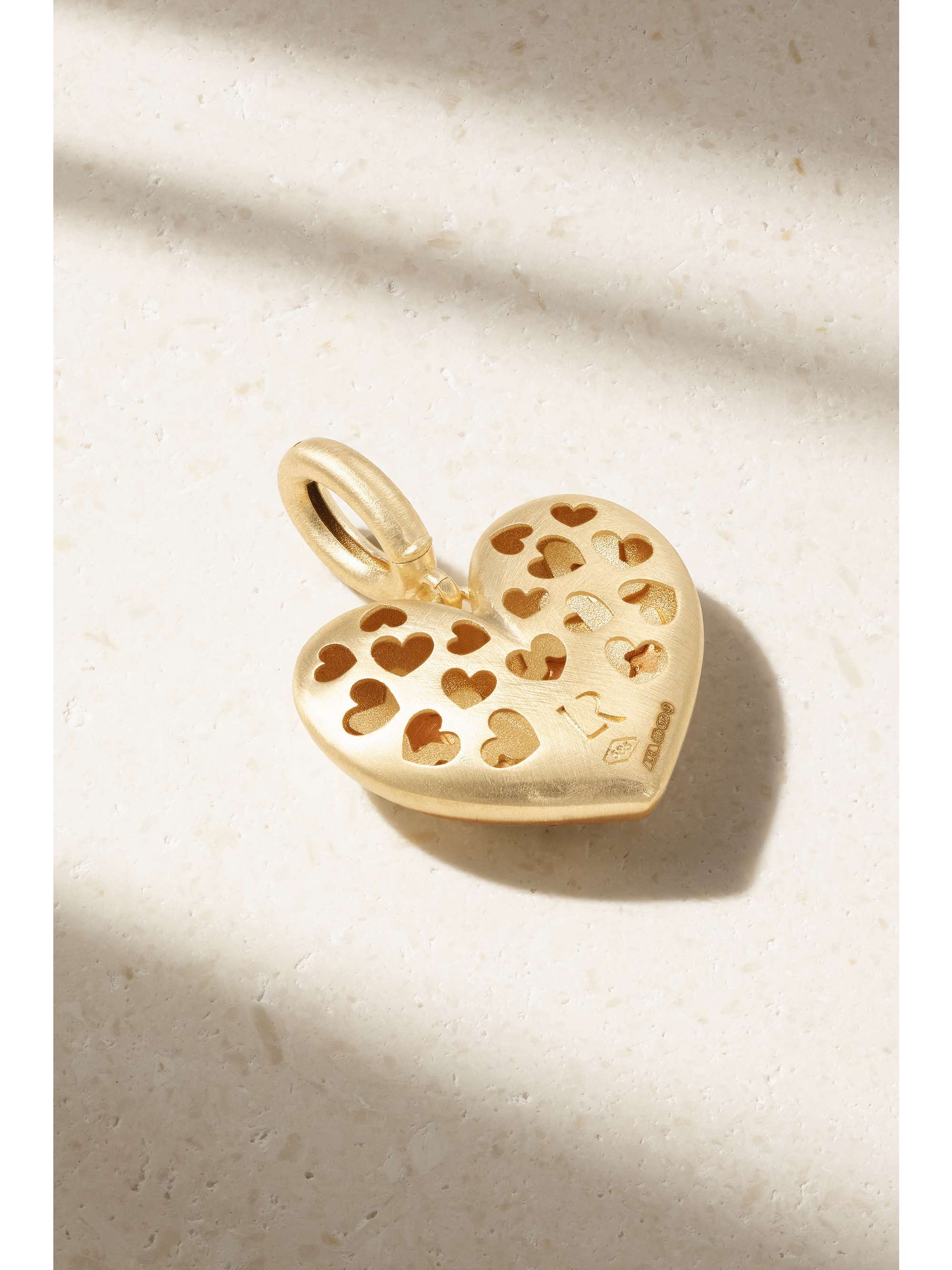 LAUREN RUBINSKI Small Heart 14-karat gold pendant | NET-A-PORTER