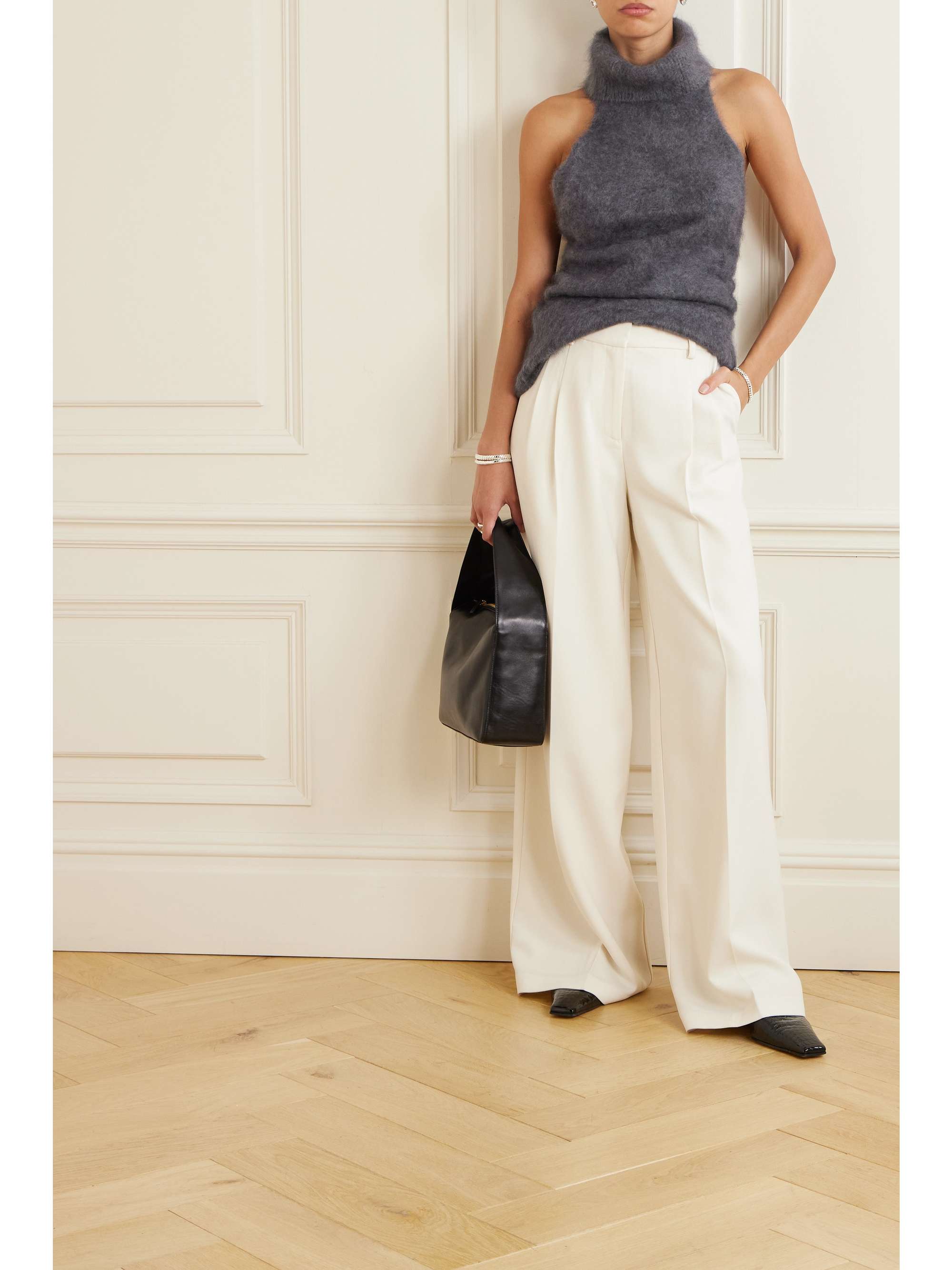 LISA YANG Lauretta brushed cashmere turtleneck tank | NET-A-PORTER