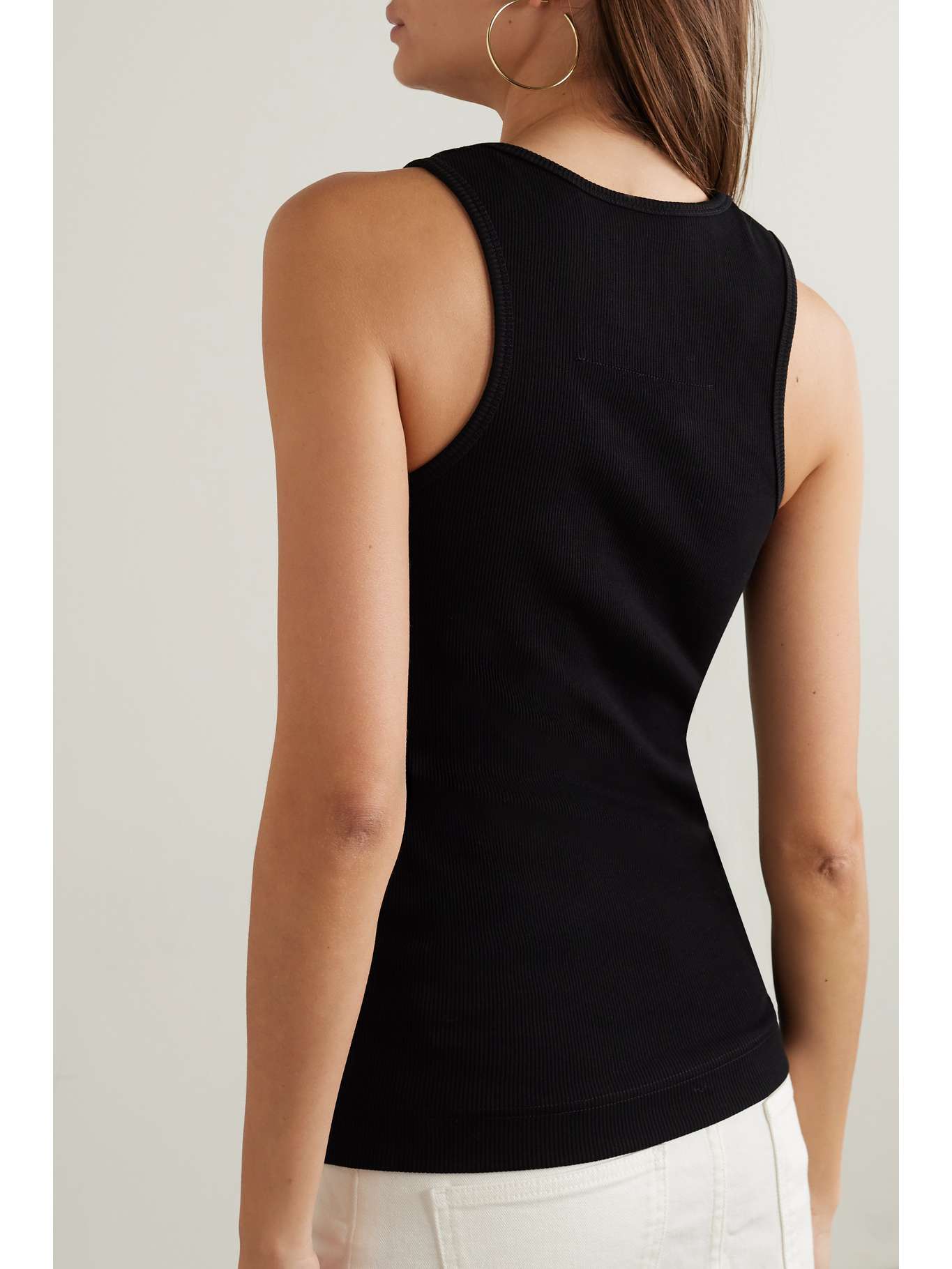 GIVENCHY Embellished ribbed stretch-cotton tank | NET-A-PORTER
