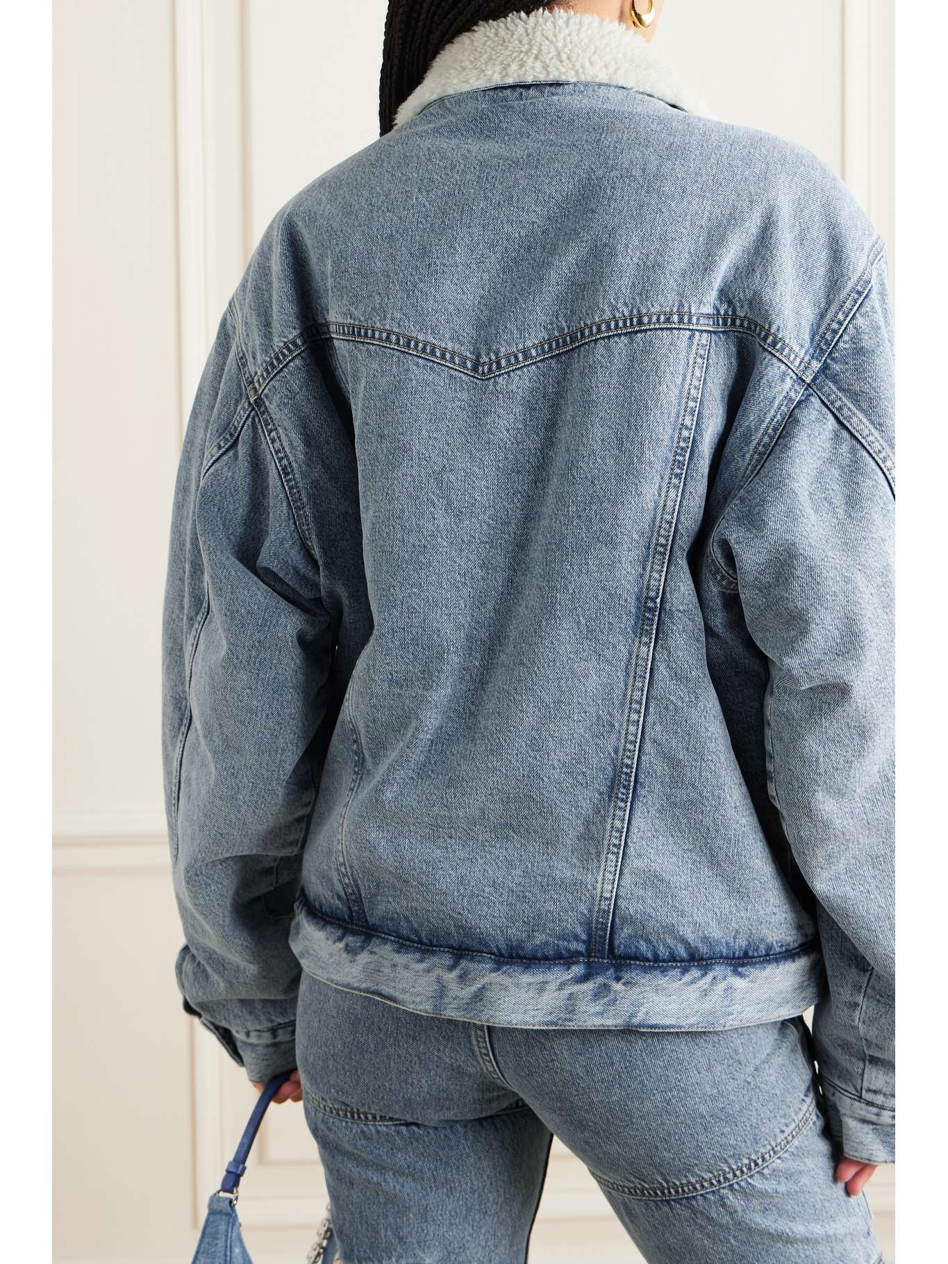 GIVENCHY Fleece-lined denim jacket | NET-A-PORTER