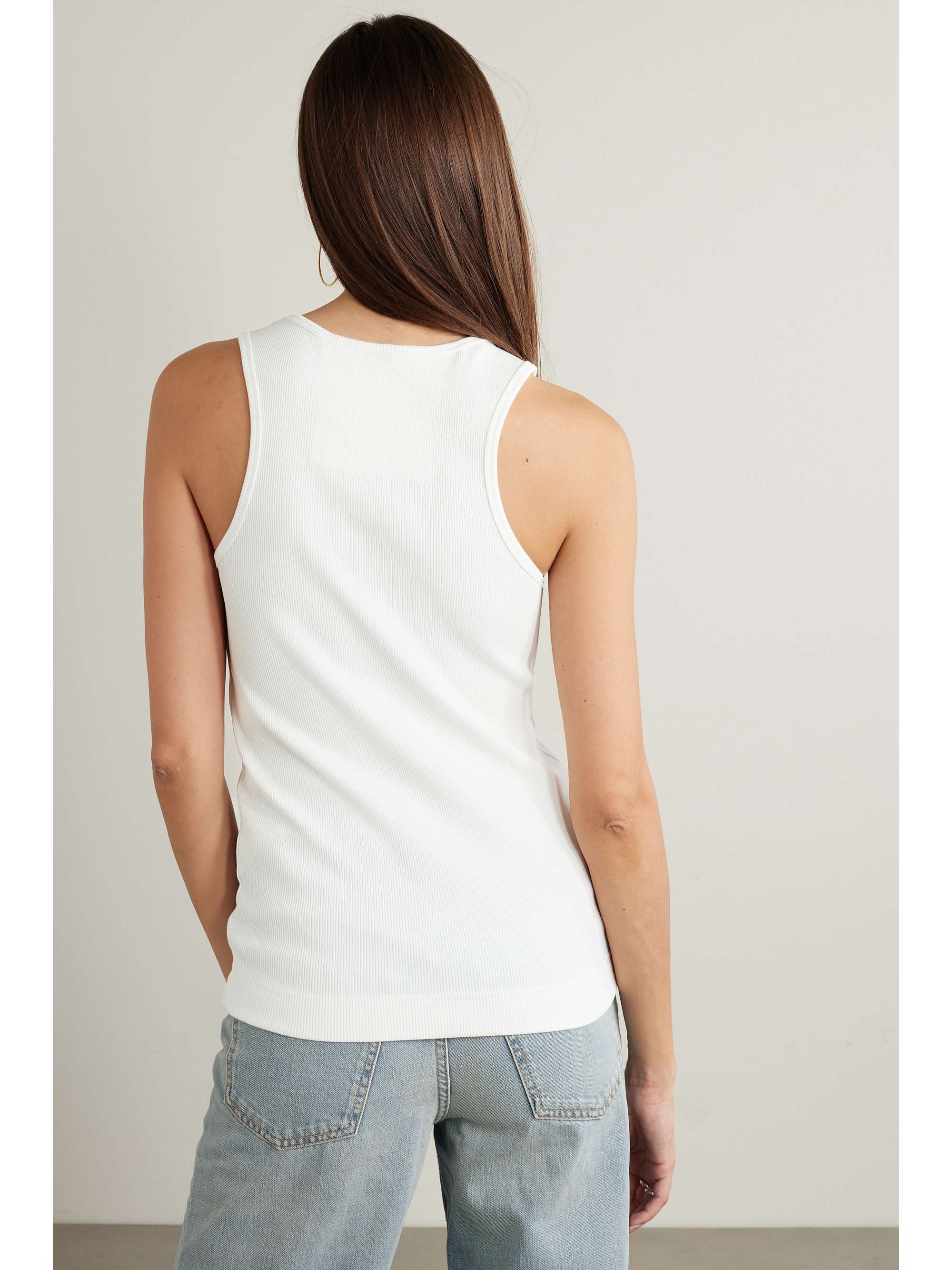 GIVENCHY Embellished ribbed stretch-cotton tank | NET-A-PORTER