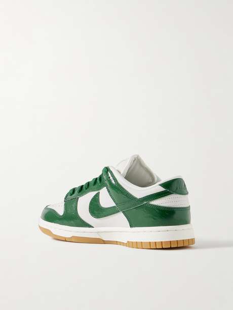 NIKE Dunk Low LX NBHD textured and smooth leather sneakers | NET-A-PORTER