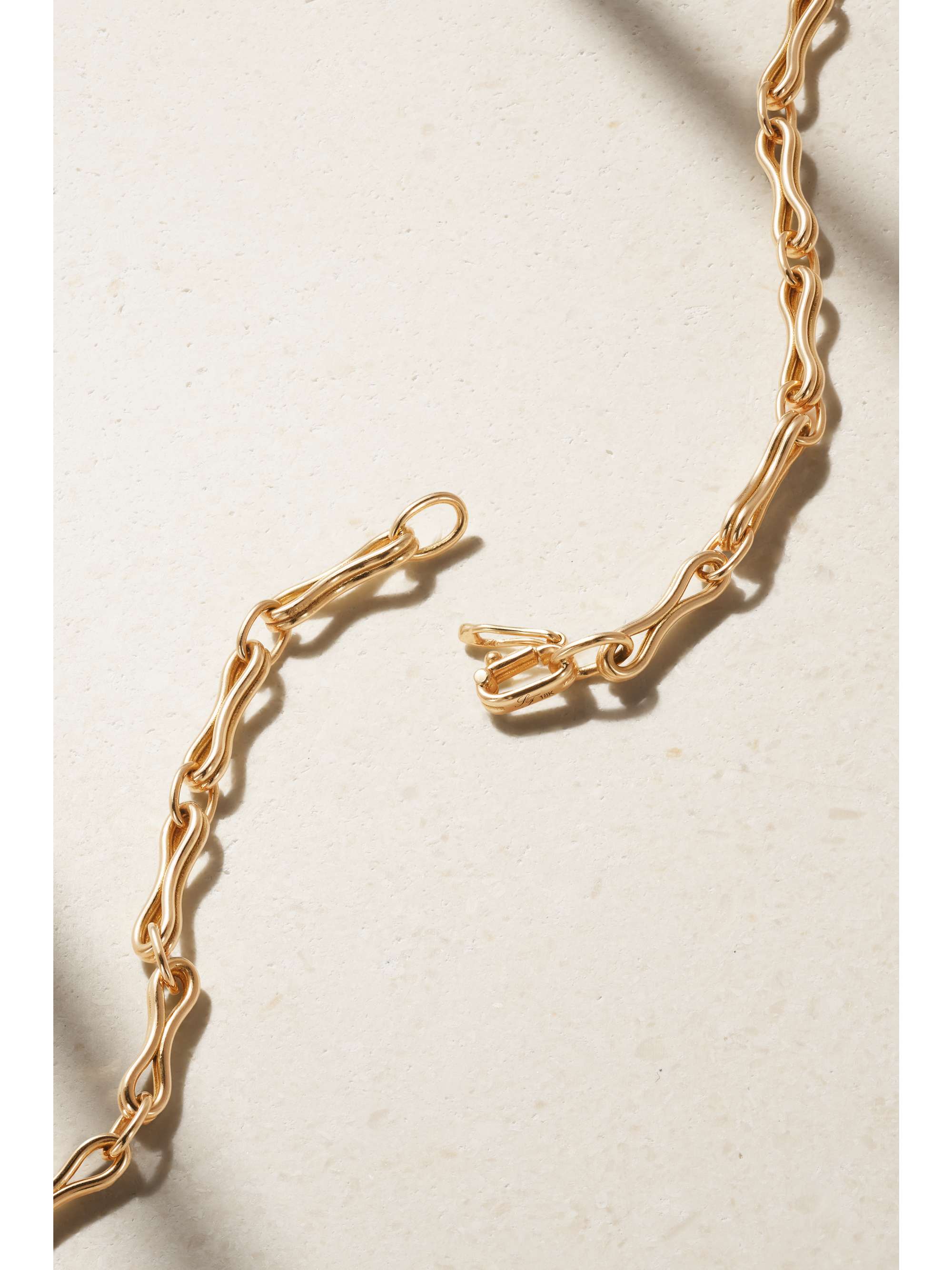 SHERMAN FIELD Double Chain 18-karat gold ruby necklace | NET-A-PORTER