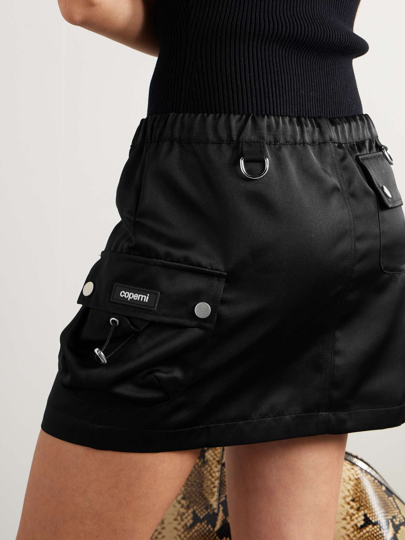 COPERNI Appliquéd shell mini skirt | NET-A-PORTER